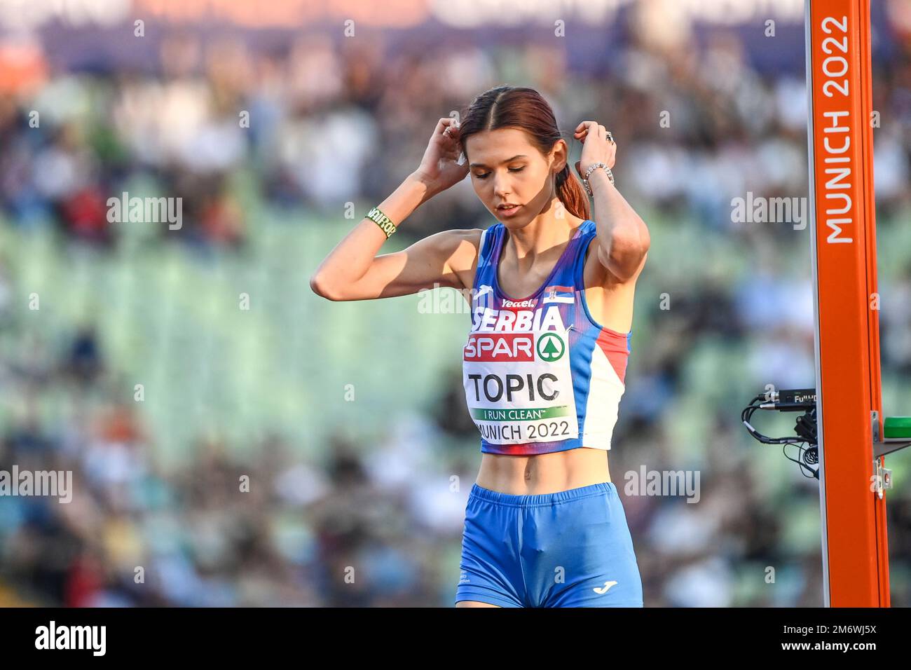 Angelina Topic (Serbia). High Jump bronze medal. European Championships ...