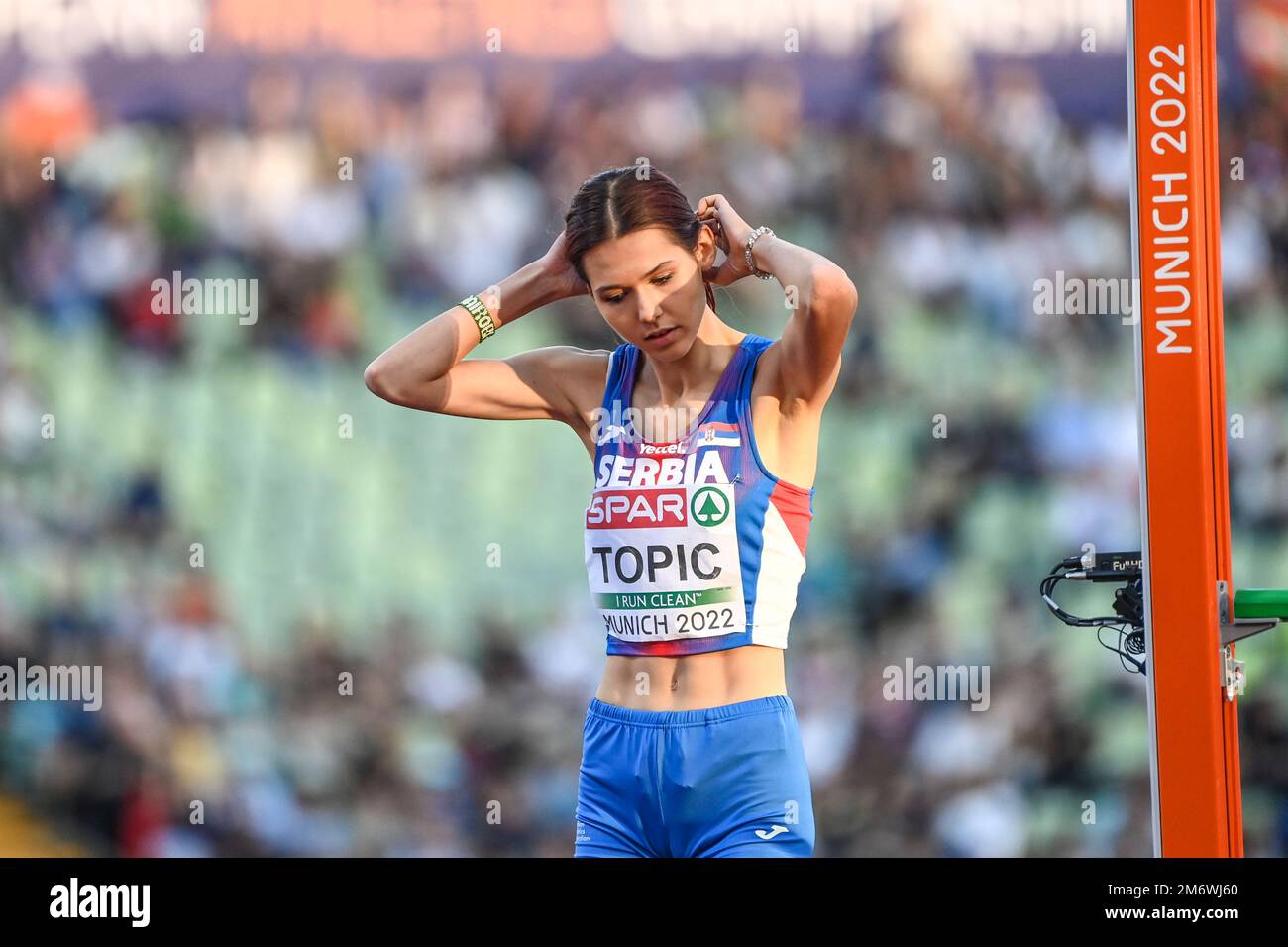 Angelina Topic (Serbia). High Jump bronze medal. European Championships ...