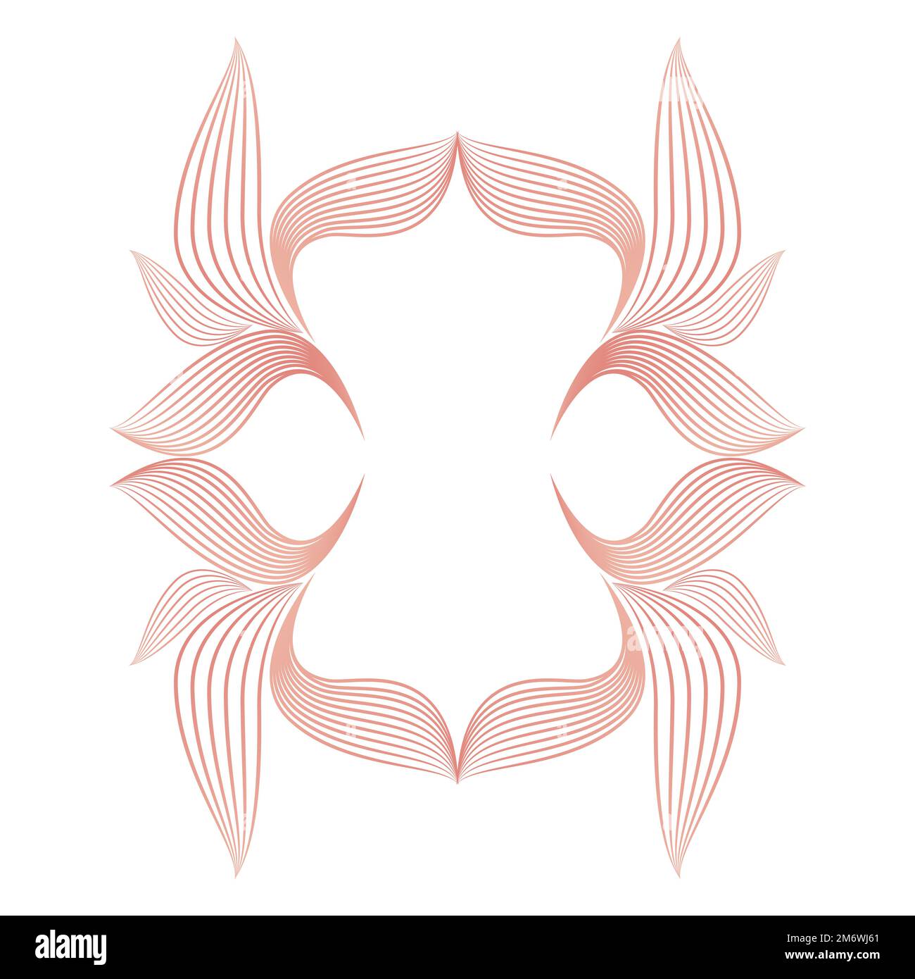 beautiful flower petals, flower line design Stock Photo - Alamy