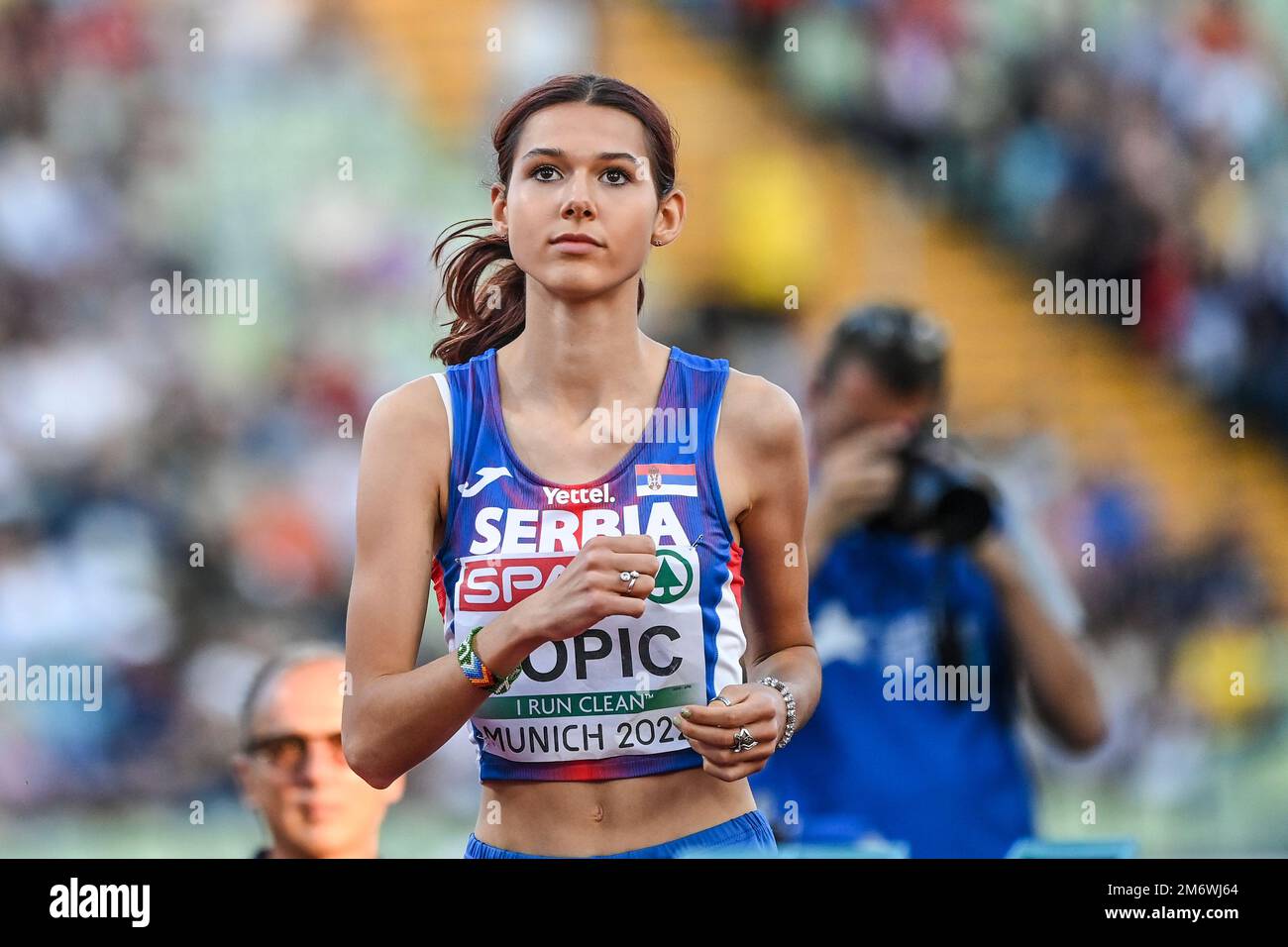 Angelina Topic (Serbia). High Jump bronze medal. European Championships ...