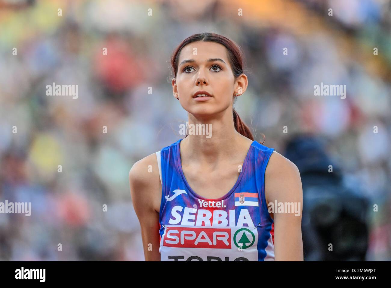 Angelina Topic (Serbia). High Jump bronze medal. European Championships ...