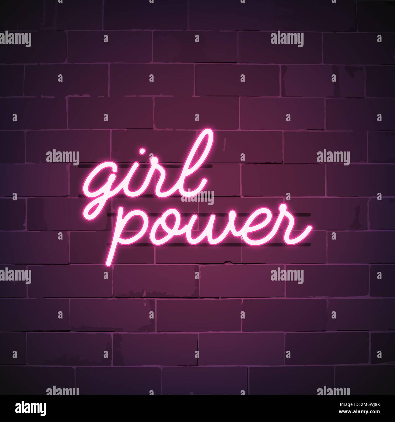 Girl power neon sign vector Stock Vector Image & Art - Alamy