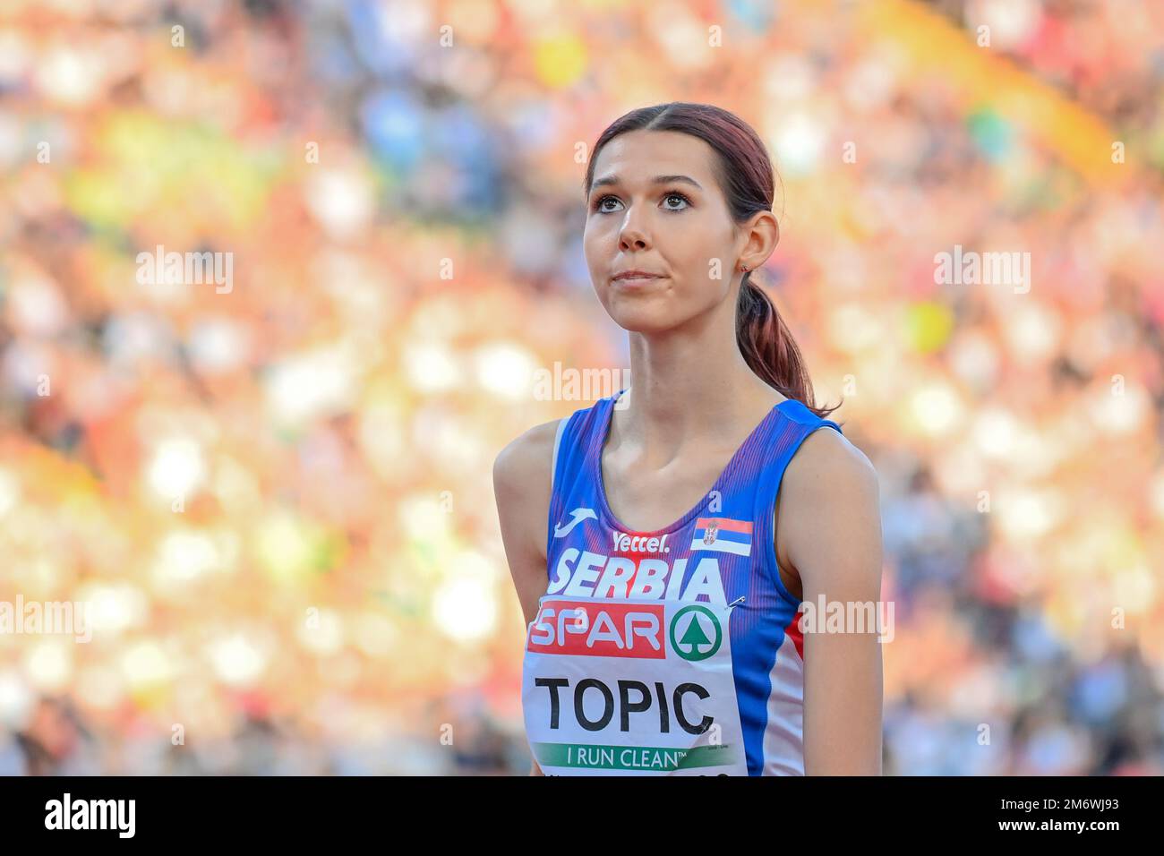 Angelina Topic (Serbia). High Jump bronze medal. European Championships ...
