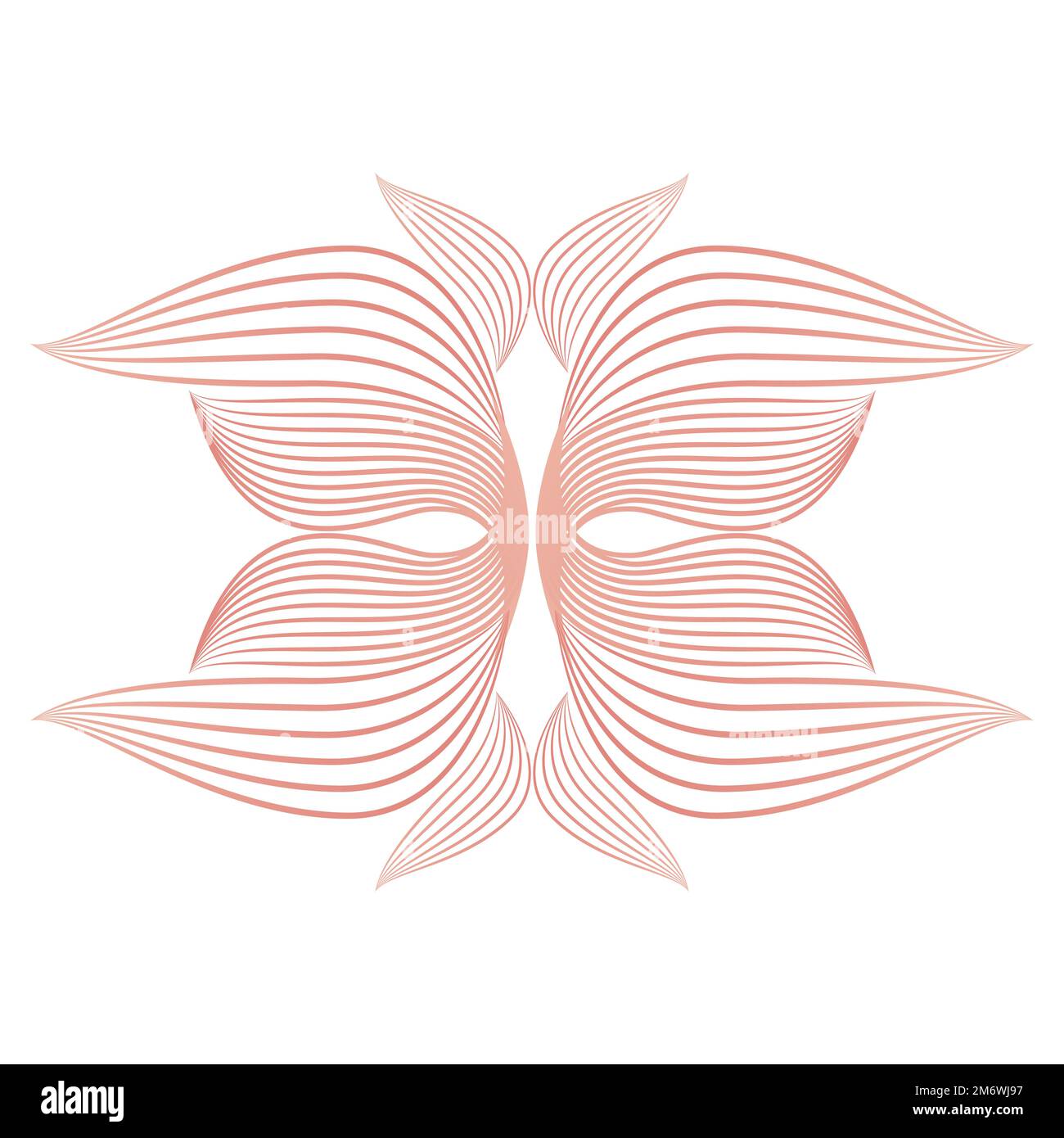 beautiful flower petals, flower line design Stock Photo - Alamy