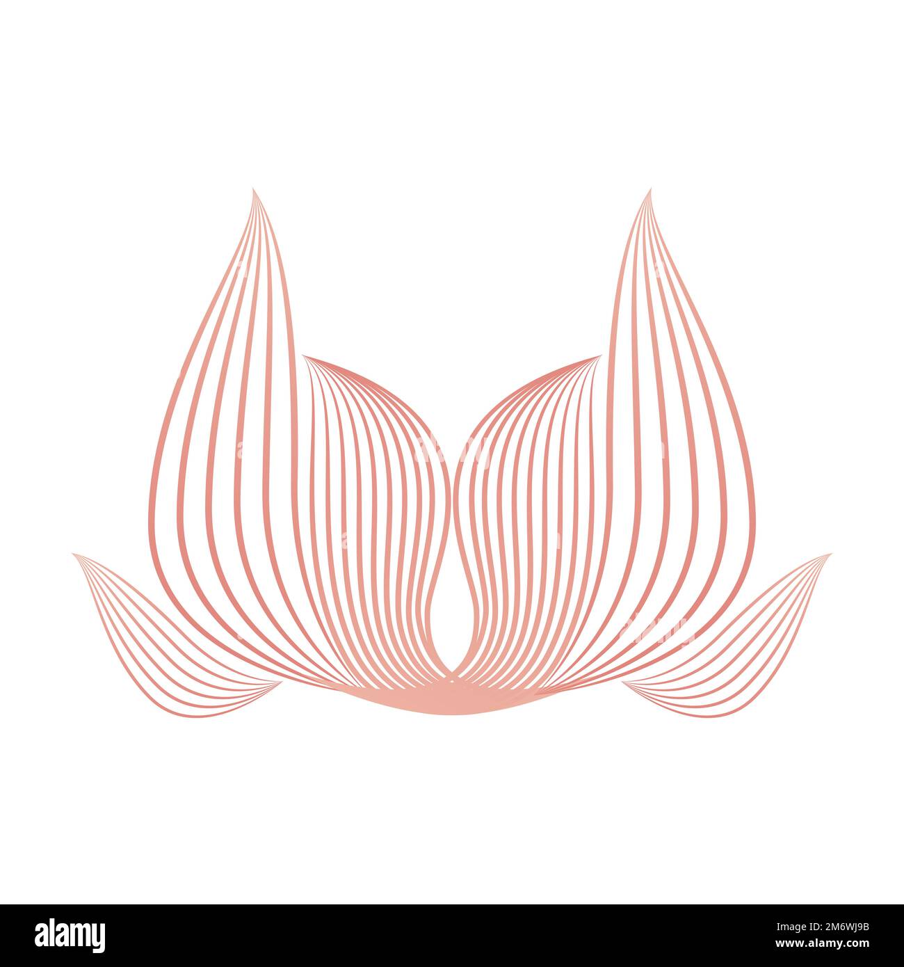 beautiful flower petals, flower line design Stock Photo - Alamy