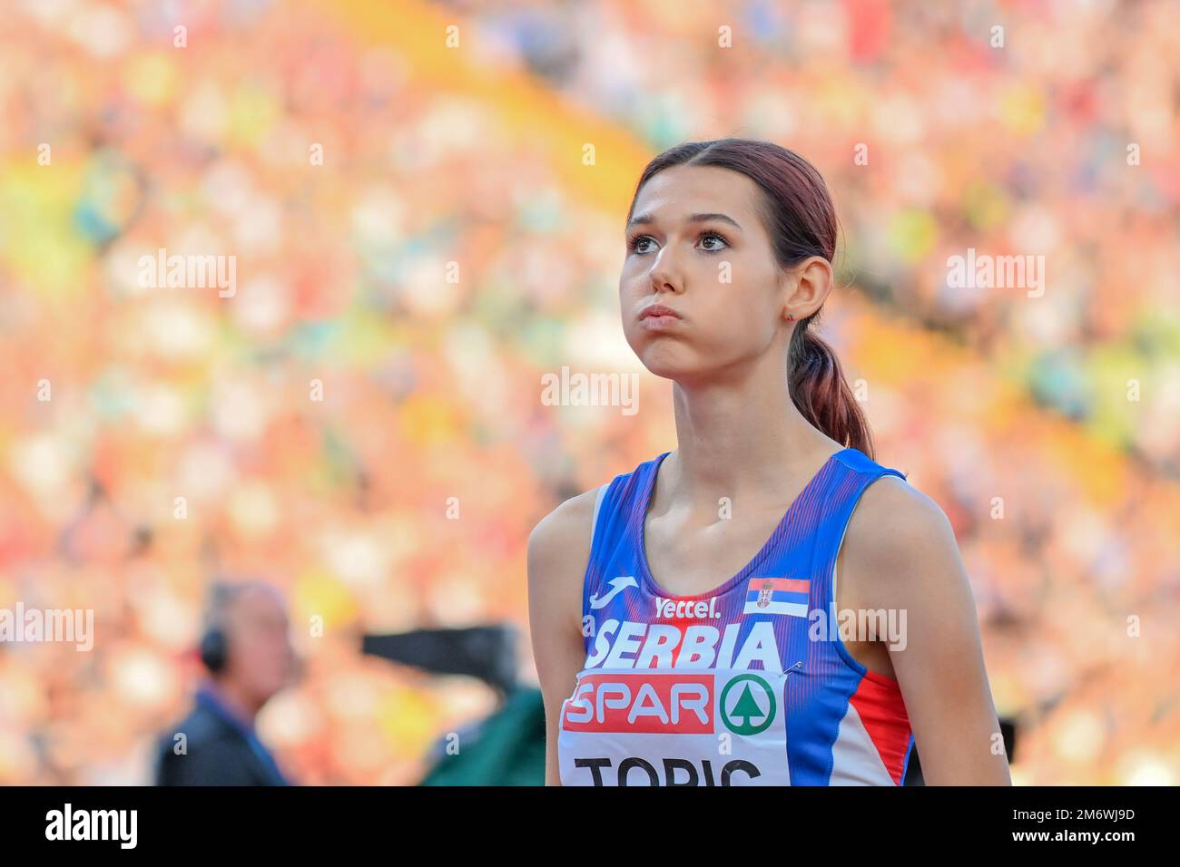 Angelina Topic (Serbia). High Jump bronze medal. European Championships ...