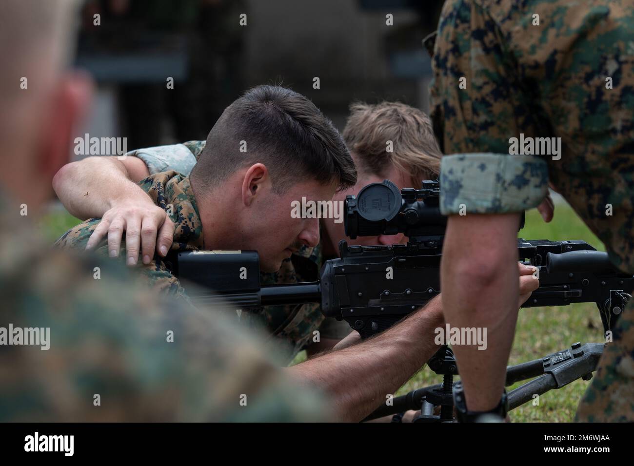 U.S. Marine Corps Cpl. Jared Earp, a combat engineer with Marine Wing ...