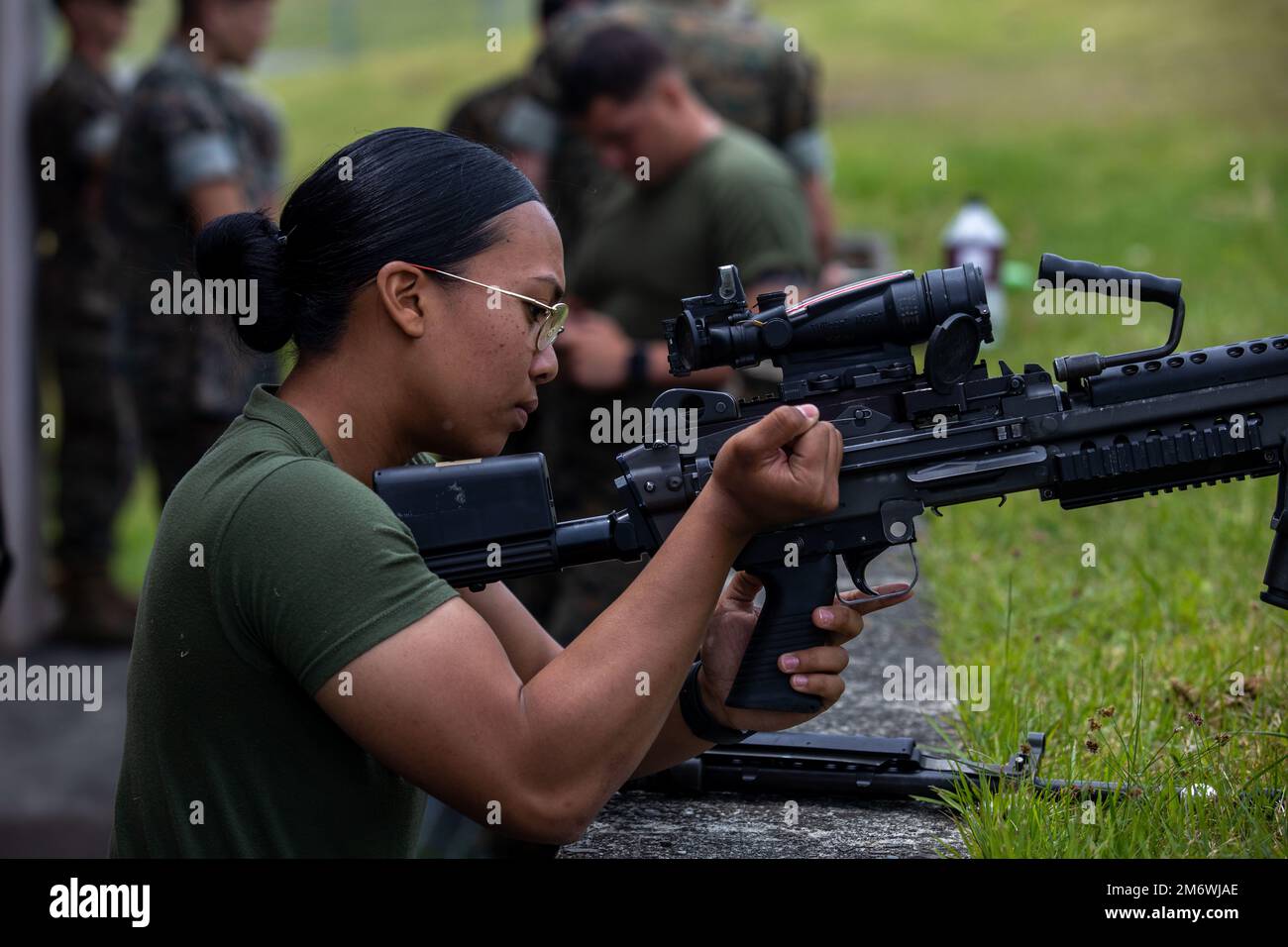 U.S. Marine Corps Cpl. Kristine Ordinario, a combat engineer with ...