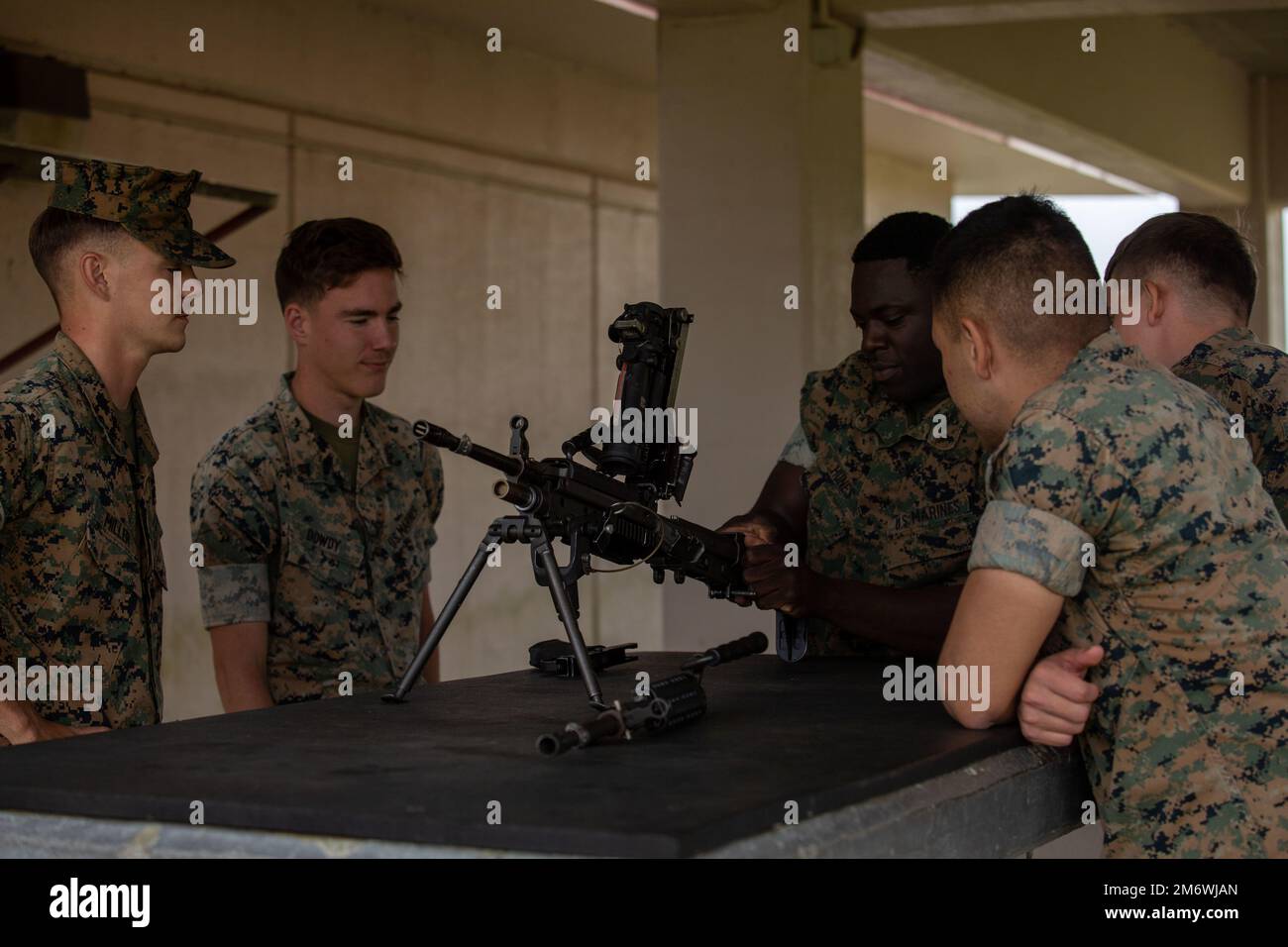 U.S. Marines with Marine Wing Support Squadron (MWSS) 171 practice ...