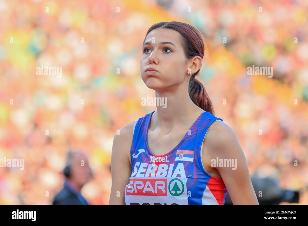 Angelina Topic (Serbia). High Jump bronze medal. European Championships ...