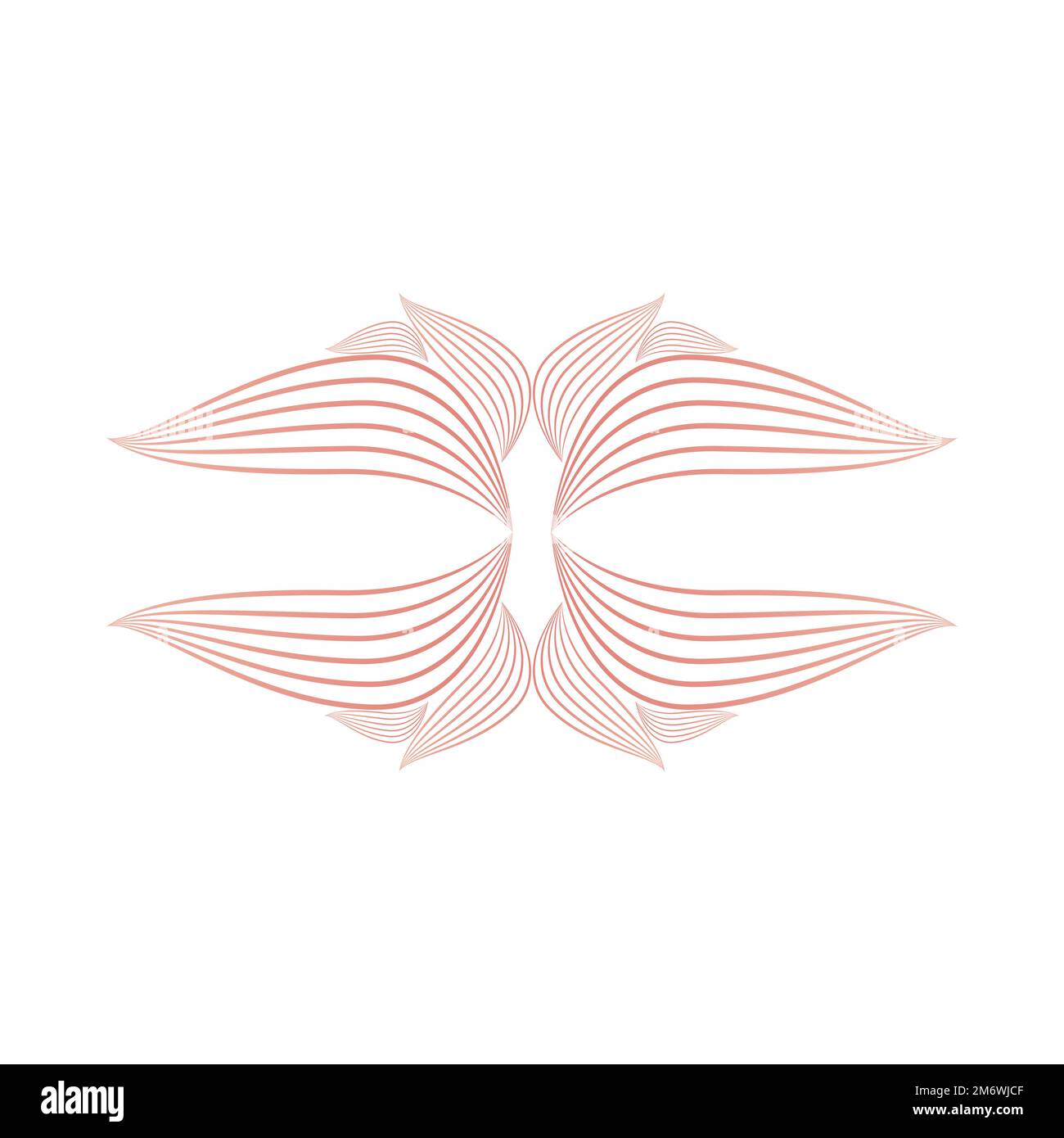 beautiful flower petals, flower line design Stock Photo - Alamy