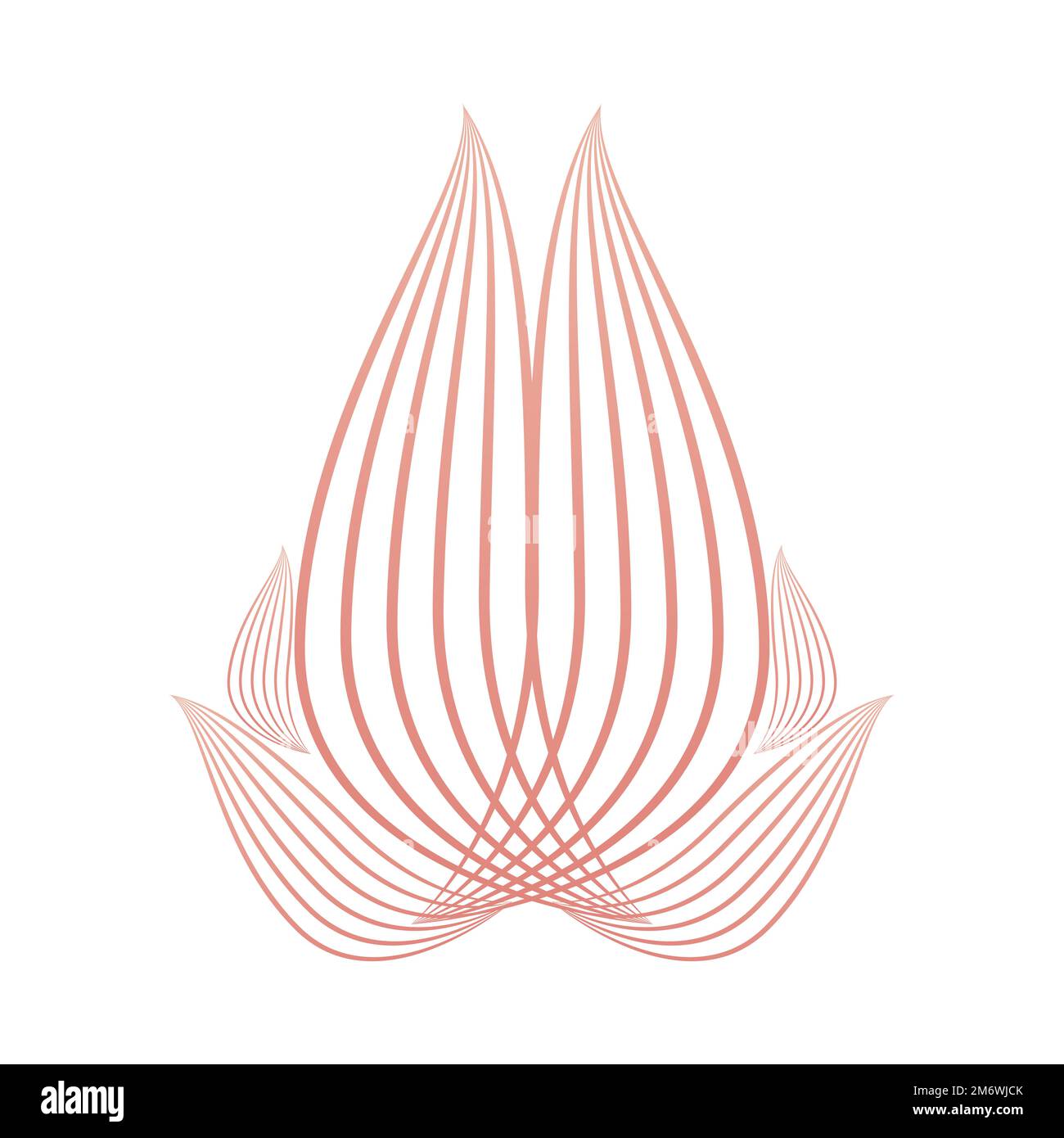 beautiful flower petals, flower line design Stock Photo - Alamy