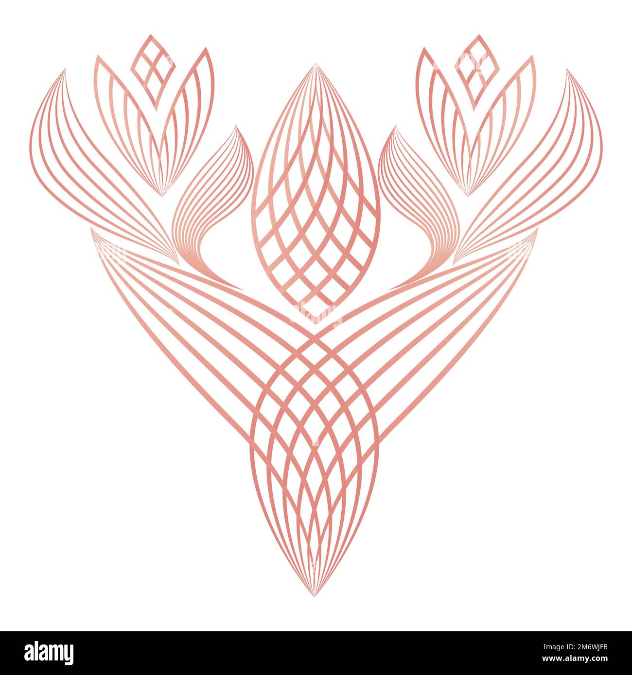 beautiful flower petals, flower line design Stock Photo - Alamy