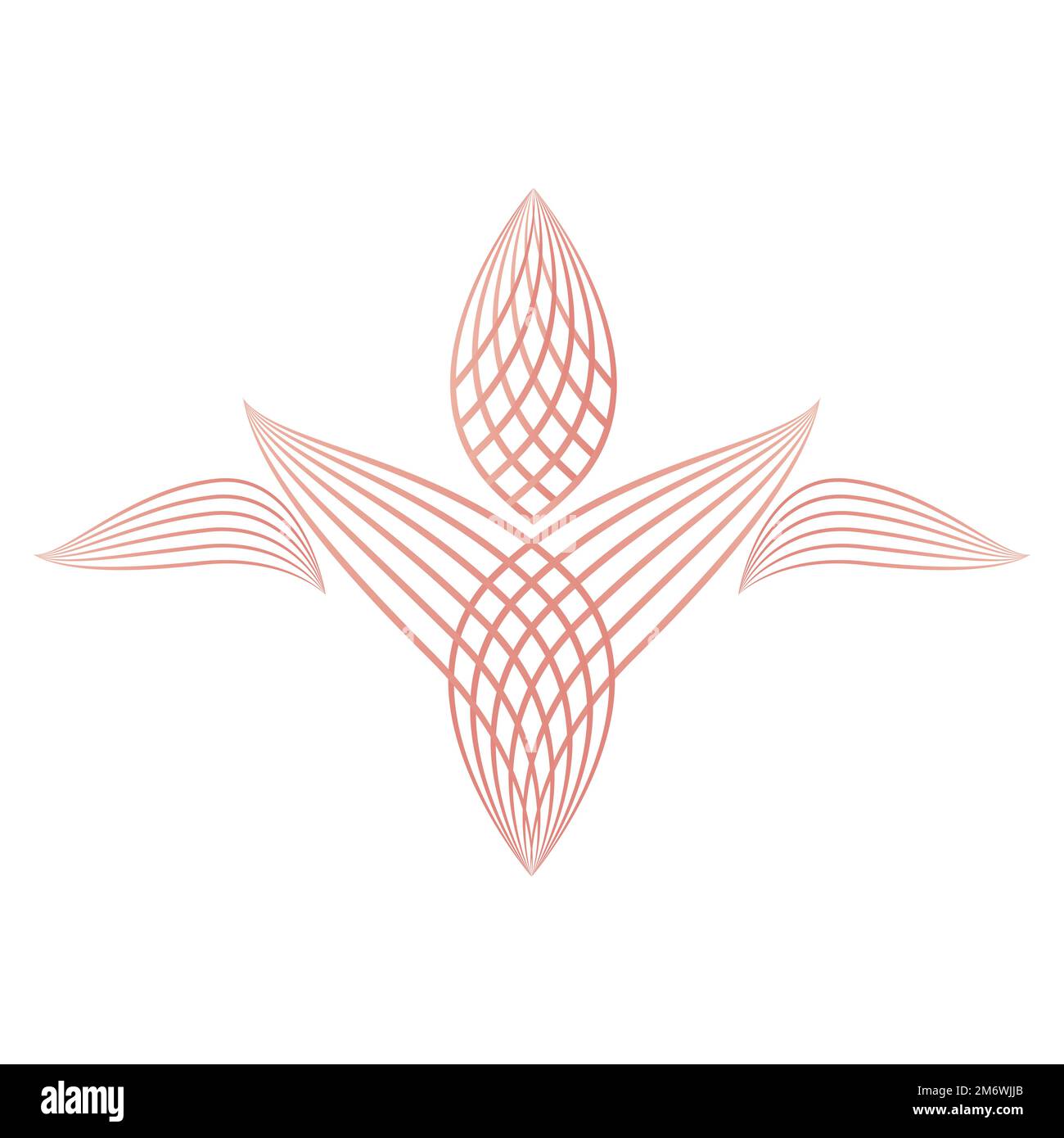 beautiful flower petals, flower line design Stock Photo - Alamy