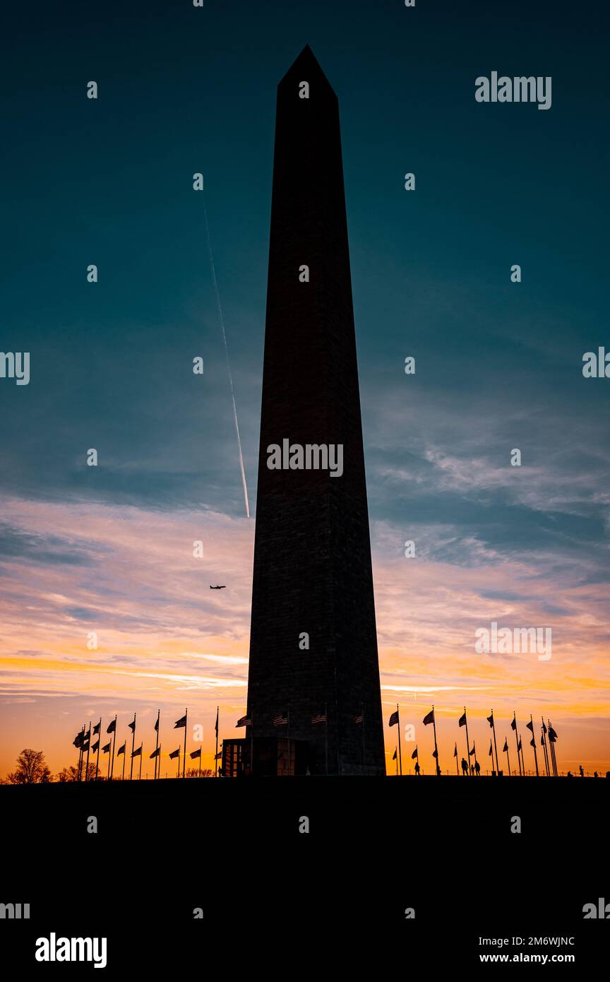 The Washington Monument is a 555-foot tall obelisk located in ...