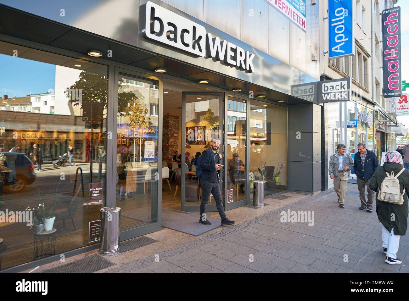COLOGNE, GERMANY - CIRCA SEPTEMBER, 2018: entrance to BackWerk self ...