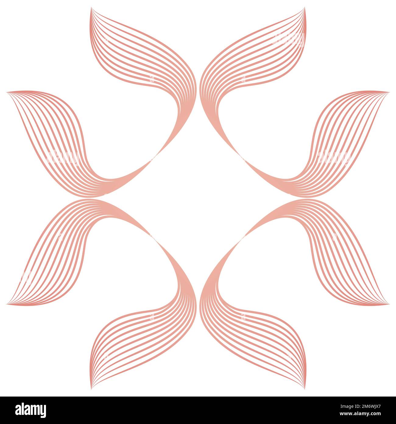 beautiful flower petals, flower line design Stock Photo - Alamy