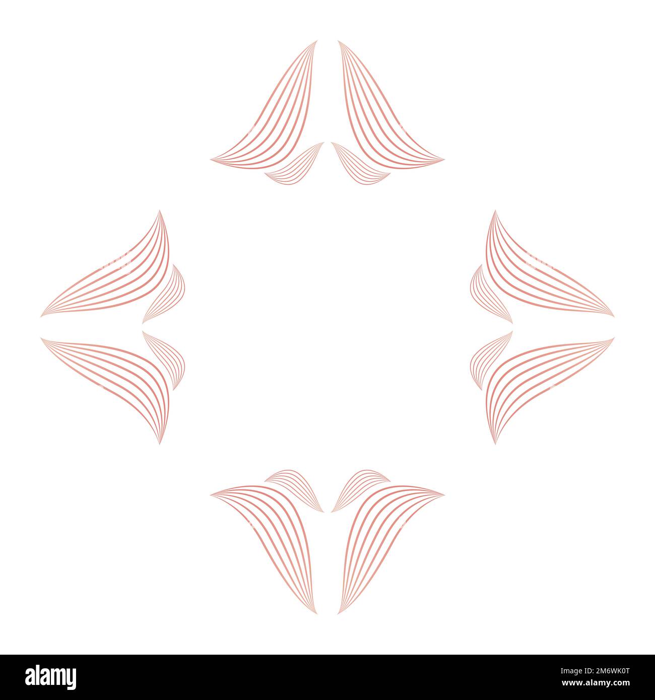 beautiful flower petals, flower line design Stock Photo - Alamy