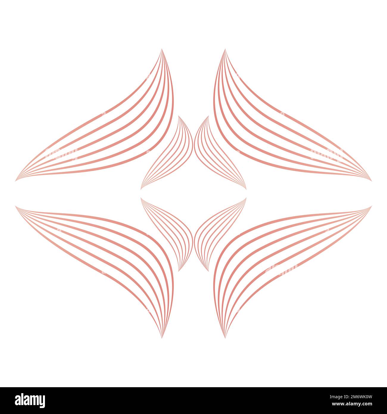 beautiful flower petals, flower line design Stock Photo - Alamy