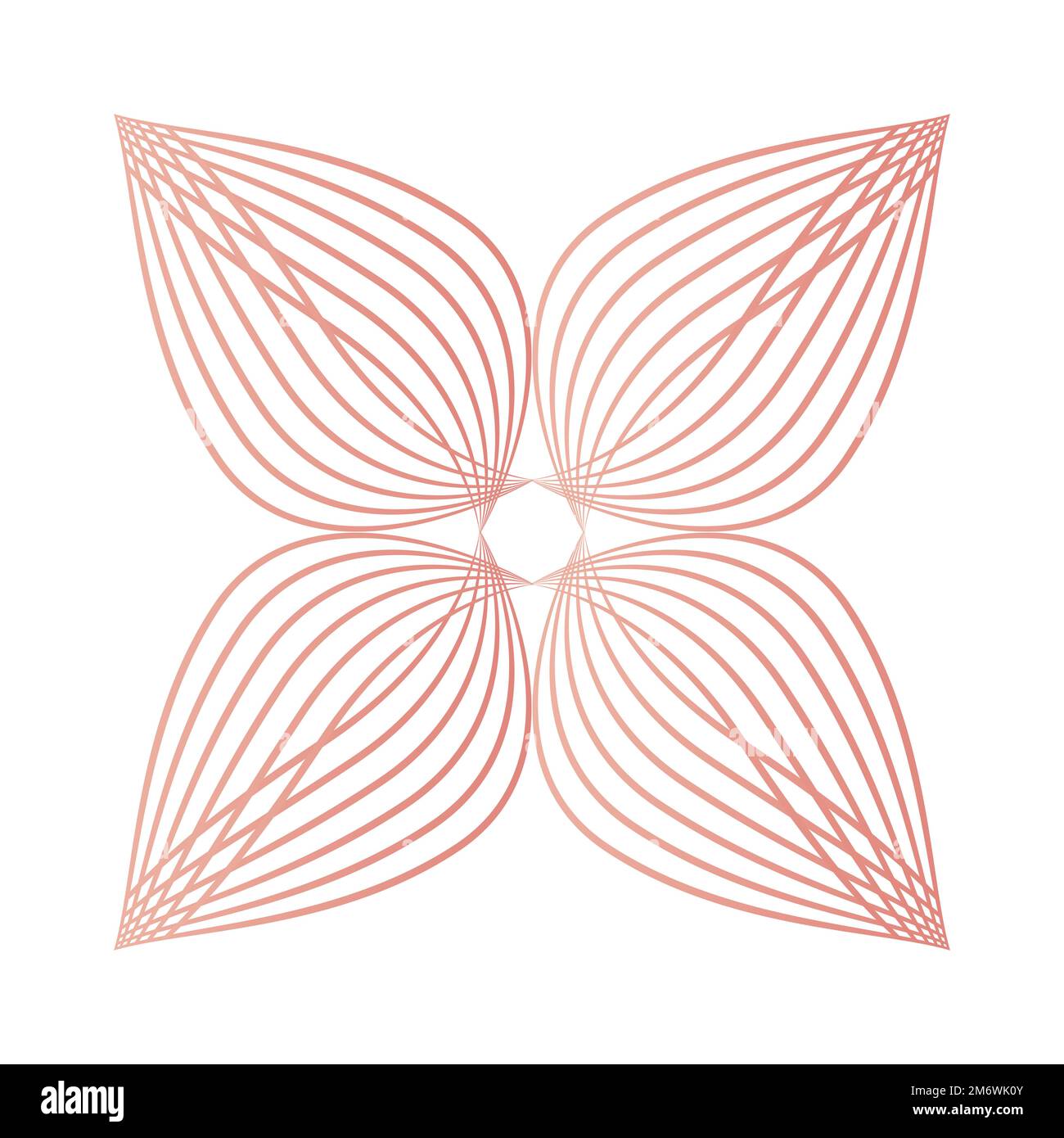 beautiful flower petals, flower line design Stock Photo - Alamy