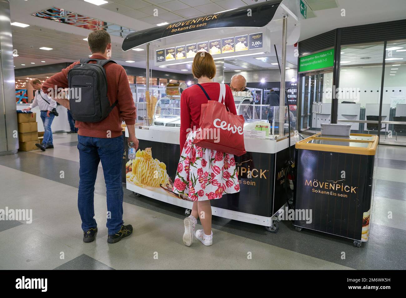 COLOGNE, GERMANY - CIRCA SEPTEMBER, 2018: Movenpick pop-up store at ...