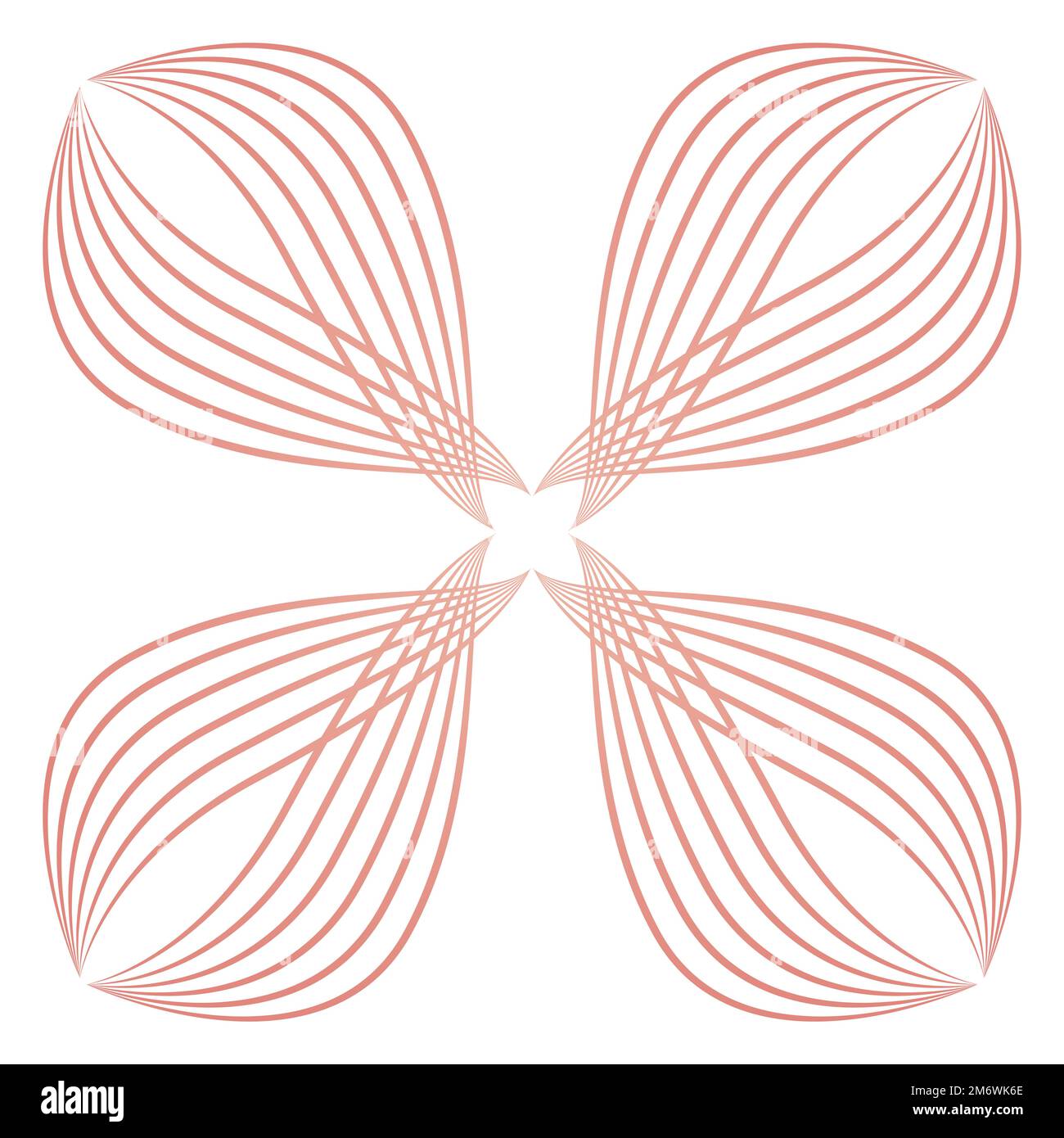 beautiful flower petals, flower line design Stock Photo - Alamy