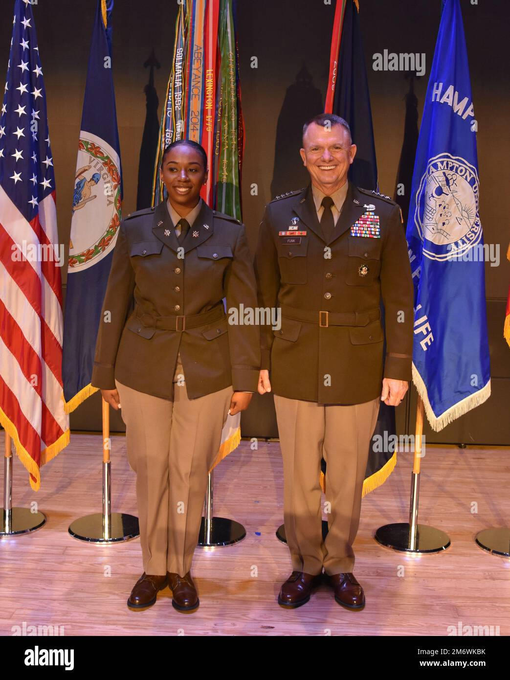 Gen. Paul E. Funk II, TRADOC commanding general with newly promoted 2LT ... Gen. Paul E. Funk II, TRADOC commanding general with newly promoted 2LT ...
