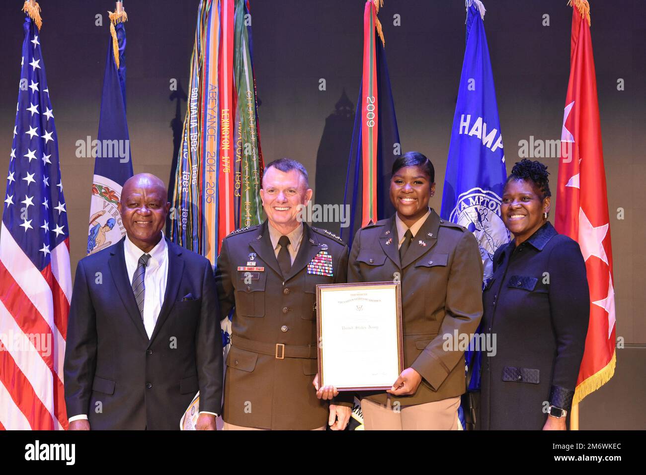 Gen. Paul E. Funk II, TRADOC commanding general posing with family of ... Gen. Paul E. Funk II, TRADOC commanding general posing with family of ...