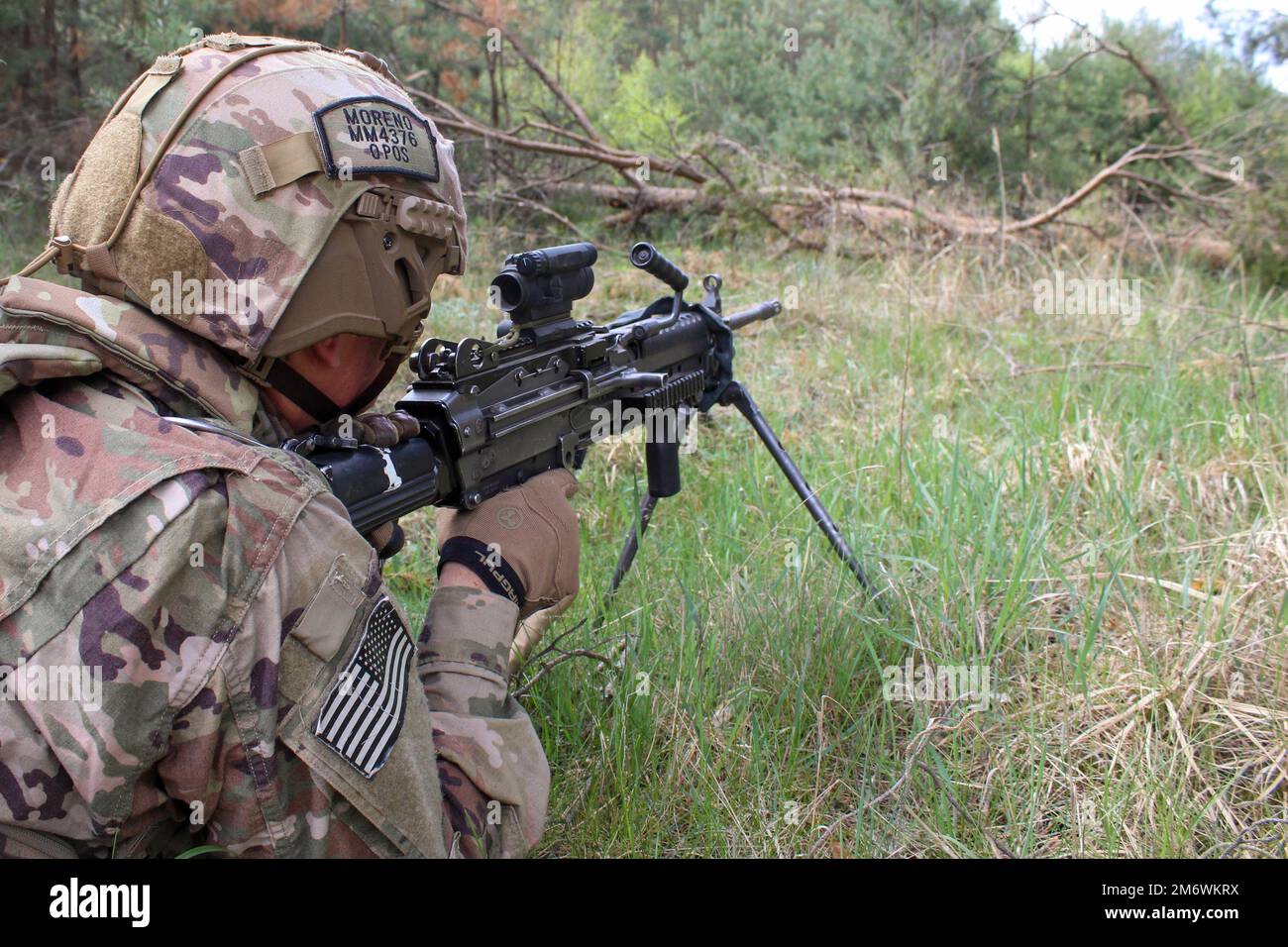 A U.S. Army infantryman assigned to the 1st Battalion, 68th Armored ...