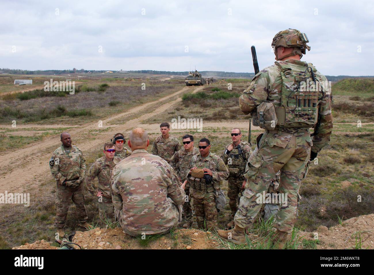 U.S. Army infantrymen assigned to the 1st Battalion, 68th Armored ...