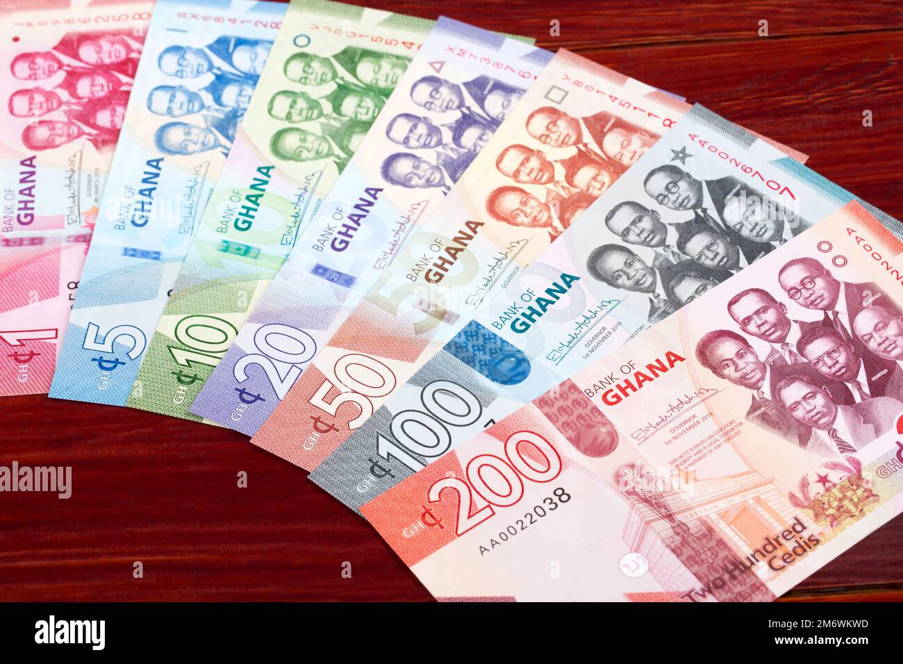 Ghanaian money a business background Stock Photo - Alamy