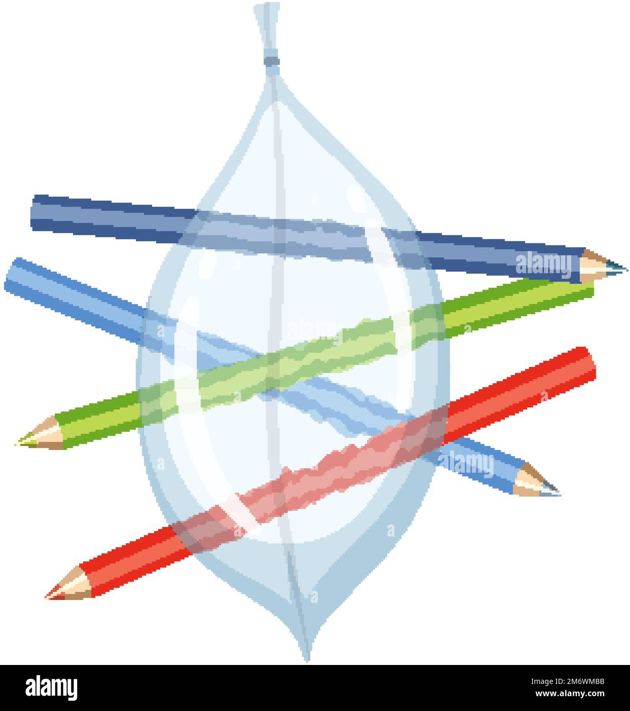 Leak proof bag science experiment illustration Stock Vector Image & Art ...