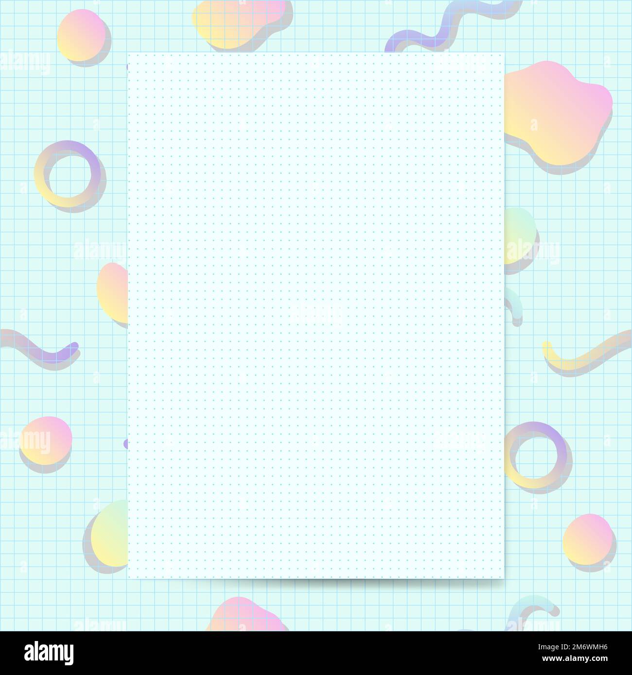 Girly pastel card mockup vector Stock Vector Image & Art - Alamy