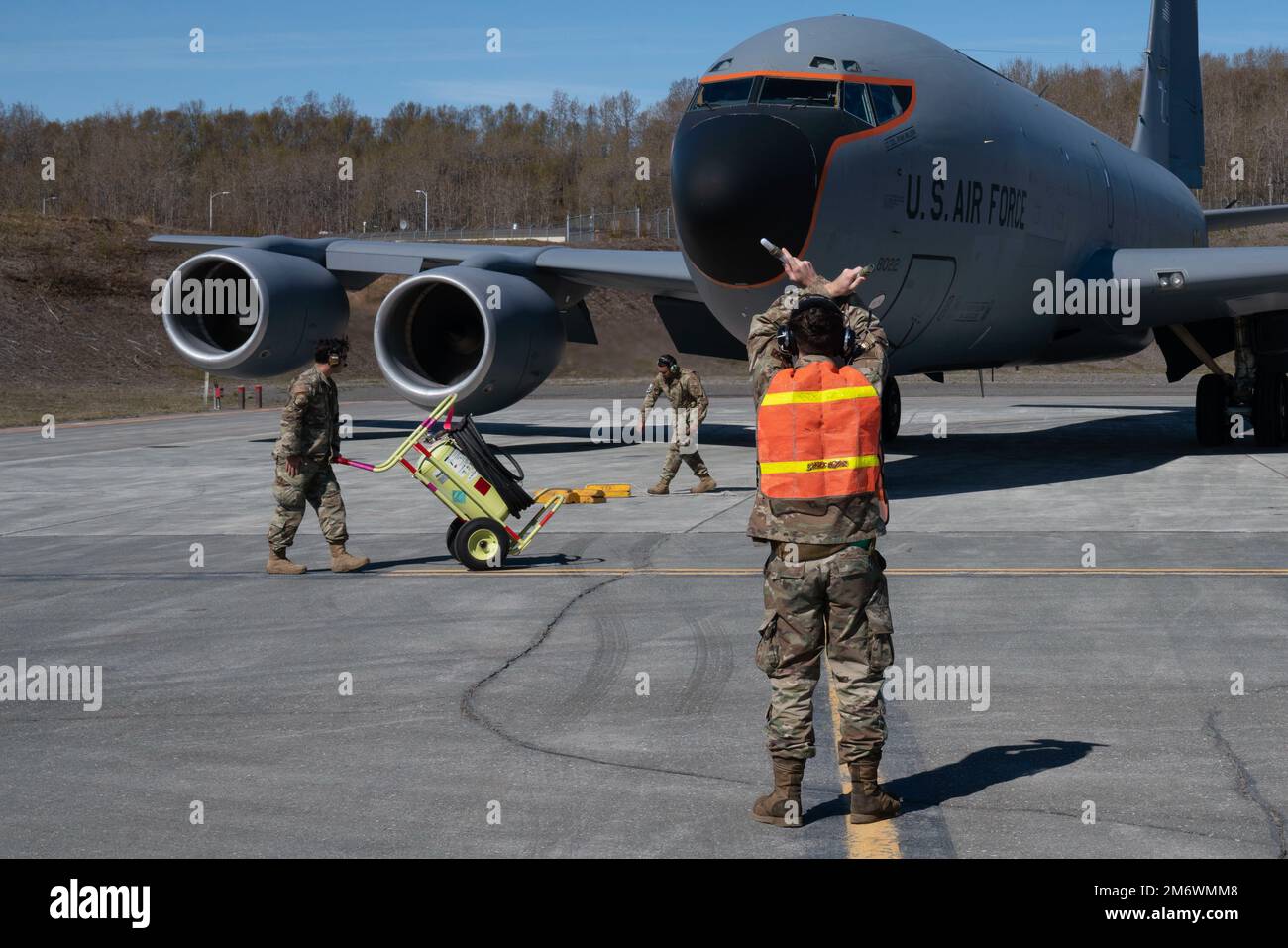 U.S. Air Force maintainers assigned to the 718th Aircraft Maintenance ...