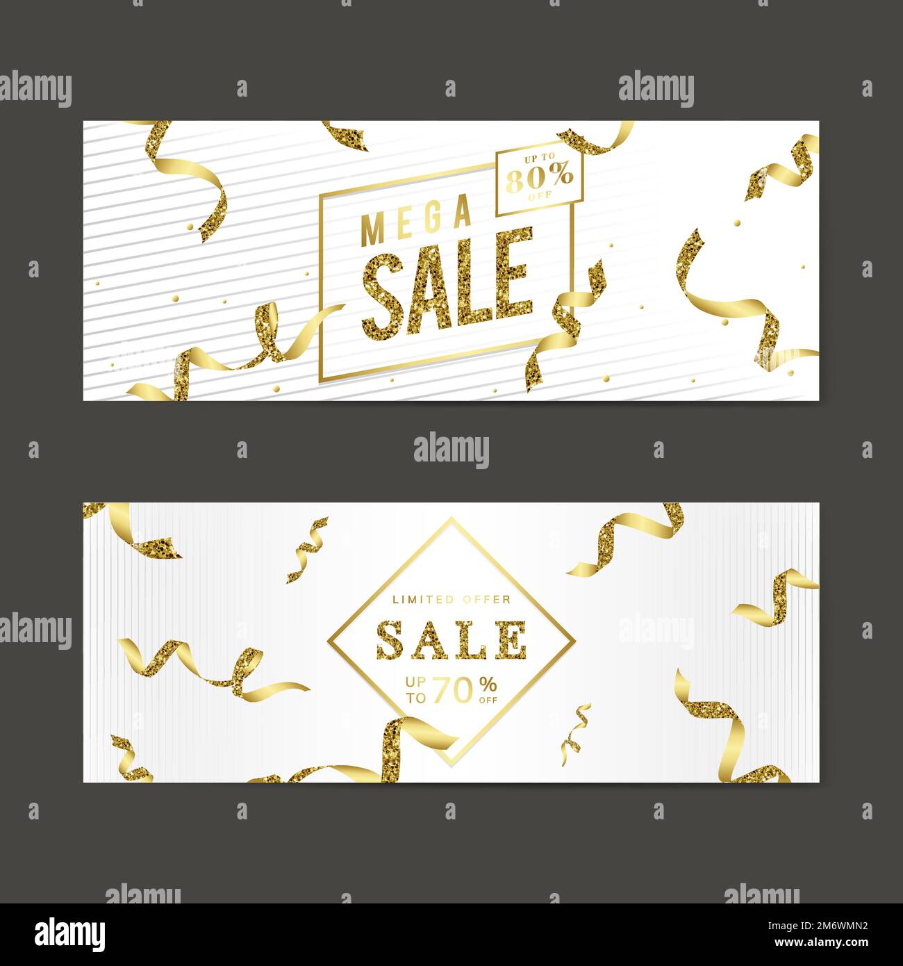 Golden sale sign vector set Stock Vector Image & Art - Alamy