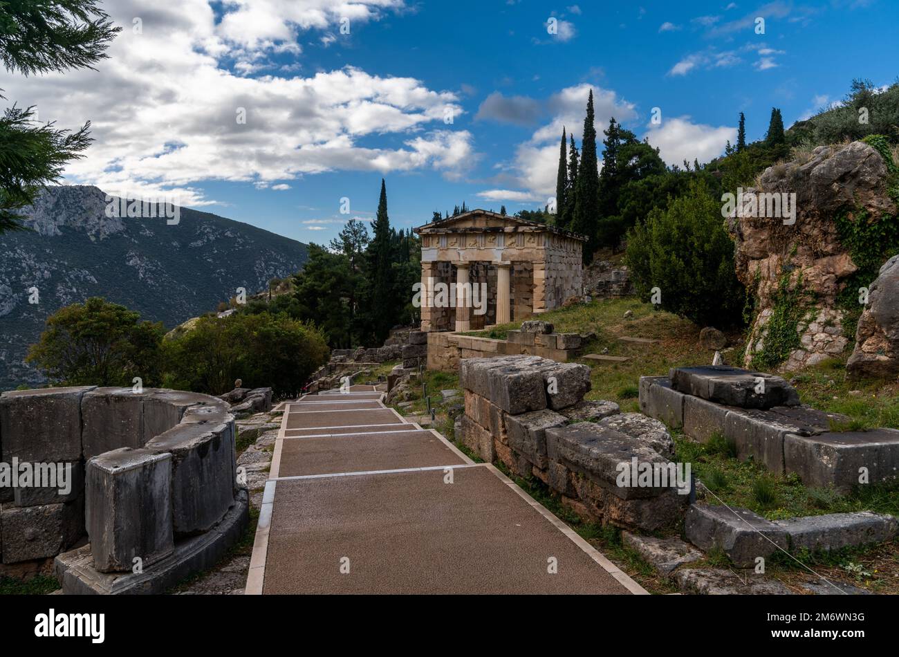 Delphi temple reconstructed hi-res stock photography and images - Alamy