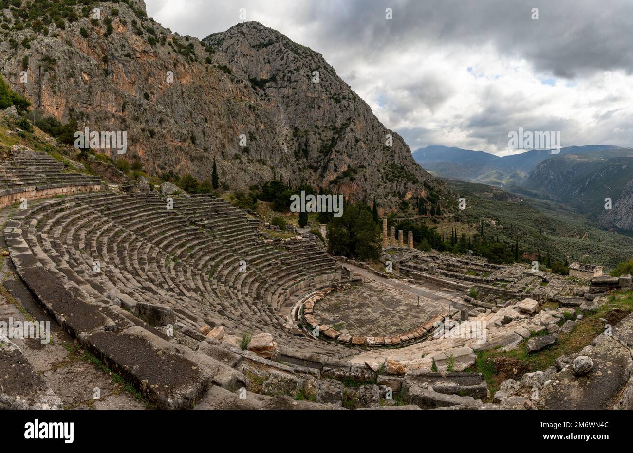 Delphi temple reconstructed hi-res stock photography and images - Alamy
