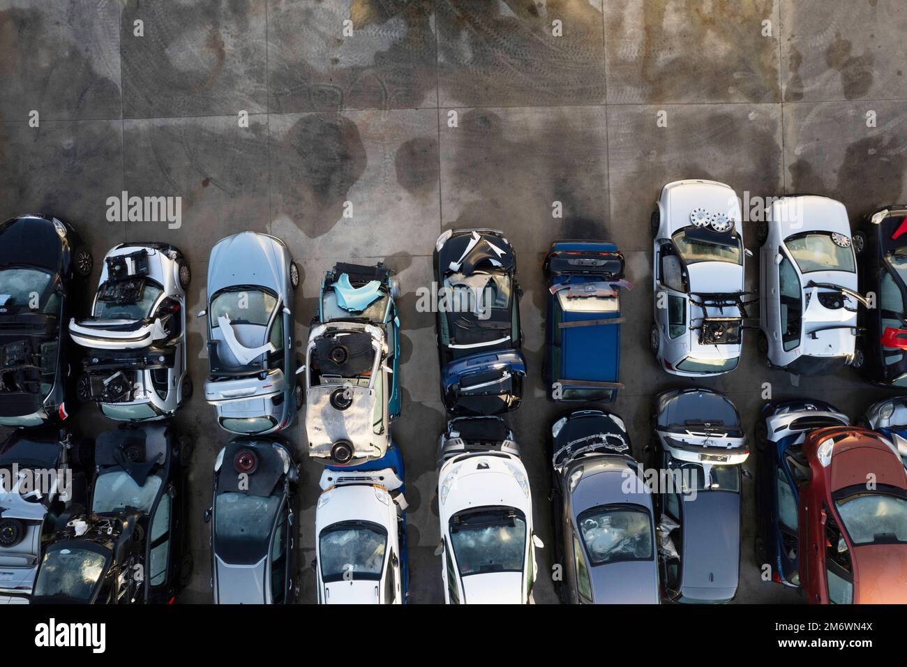 Aerial view demolition car hi-res stock photography and images - Alamy