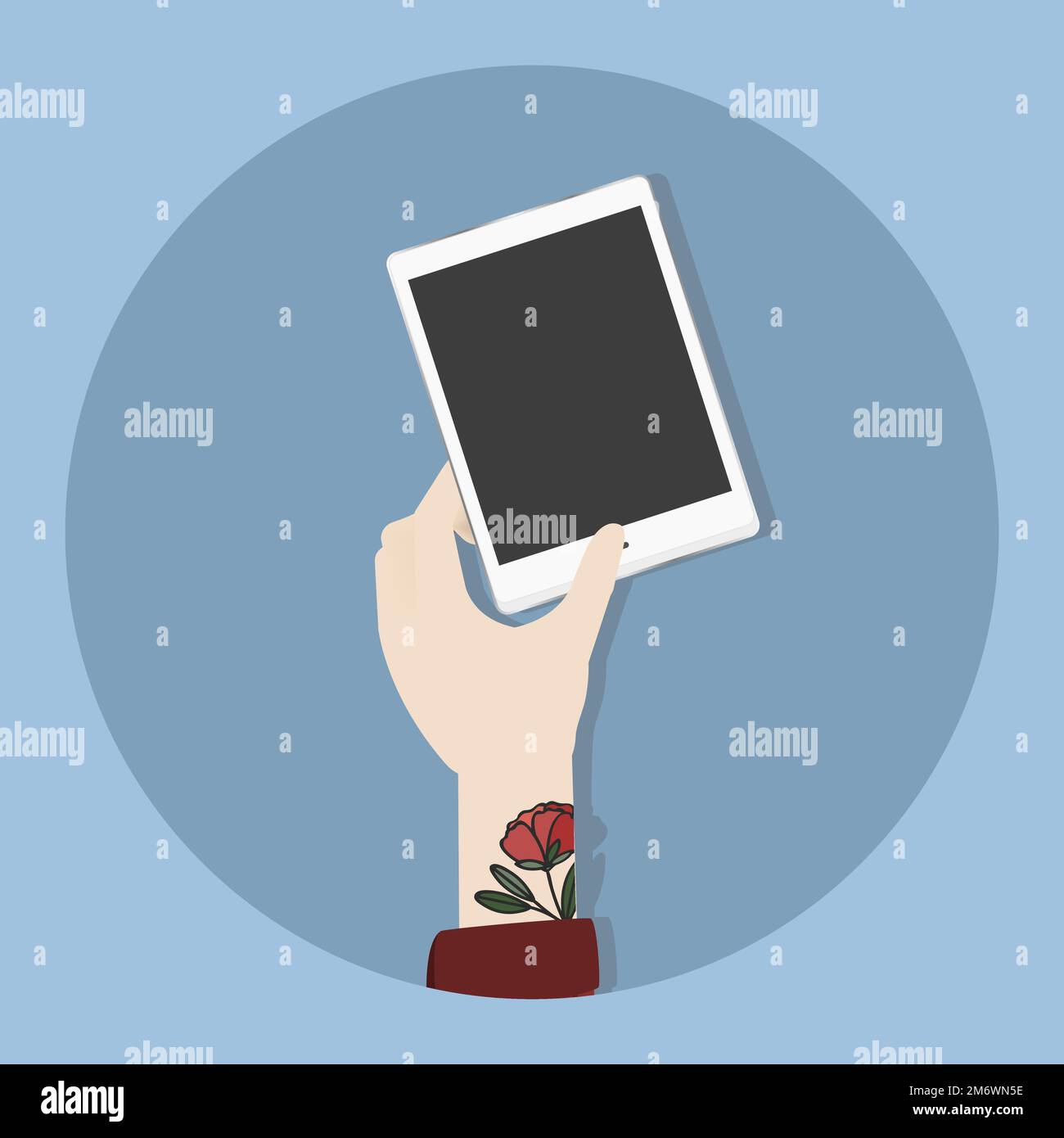 Illustration Of Hand Holding Phone Stock Vector Image And Art Alamy