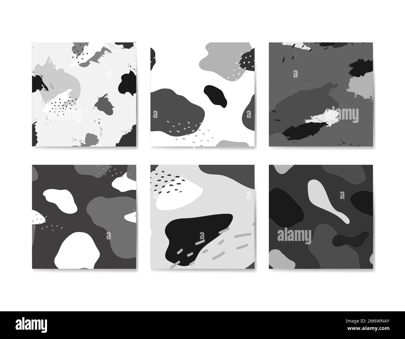 Abstract grayscale seamless pattern Cut Out Stock Images & Pictures - Alamy