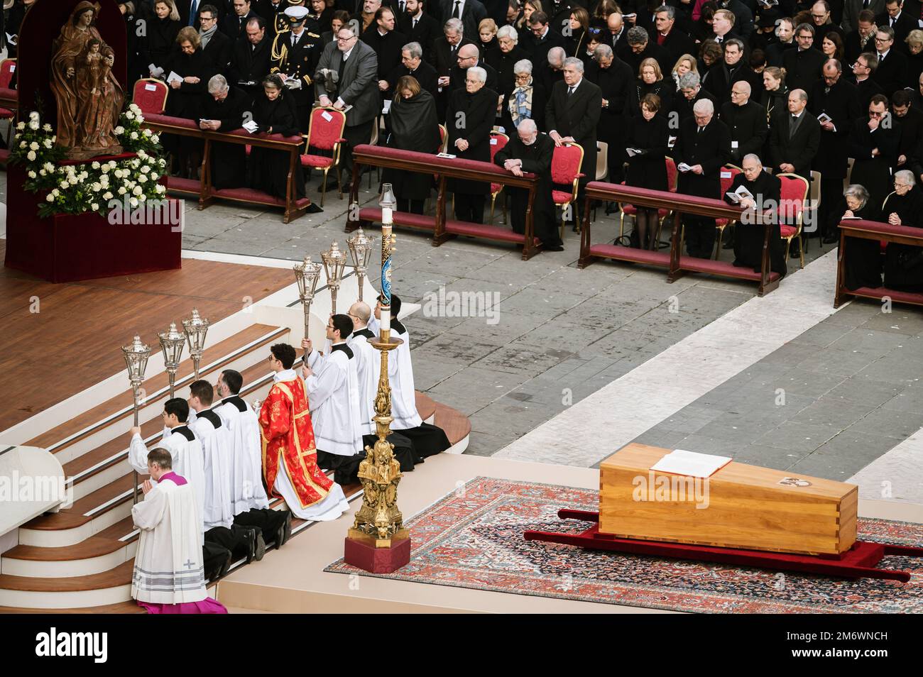 St. Peterís Square - 05 Jan 2023, Priests and cardinals seen holding ...