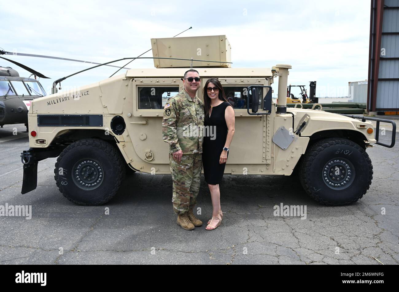 U.S. Army Col. Robert Paoletti poses with his wife Michelle prior to ...