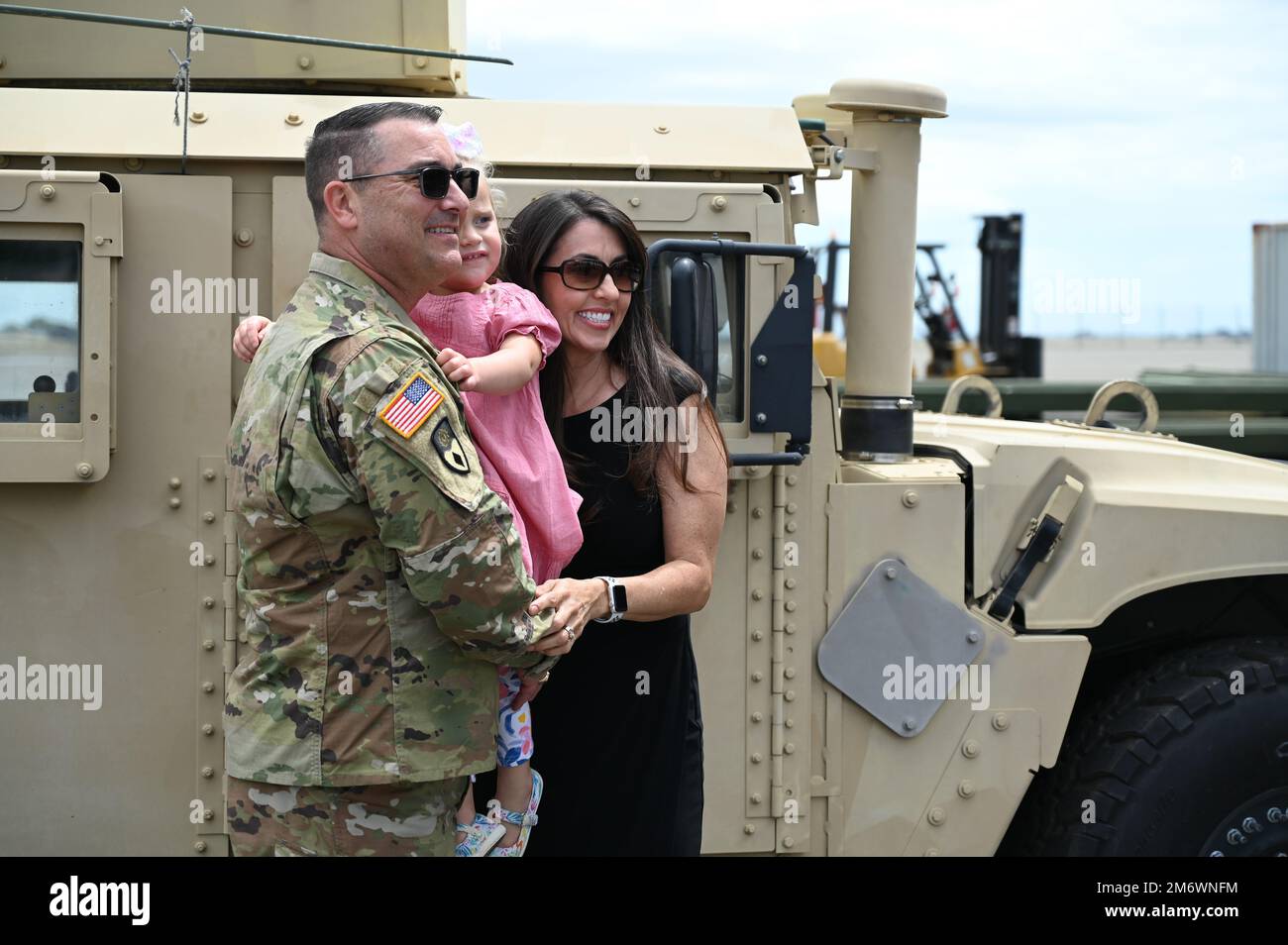 U.S. Army Col. Robert Paoletti poses with his family before his ...