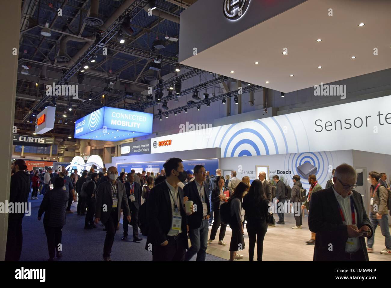 Las Vegas, Nevada, Jan. 5, 2023. People visit the CES technology trade ...