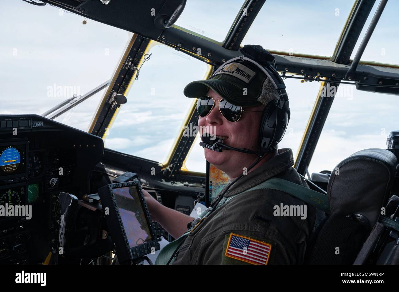 Air Force 1st Lt. Andrew Blevins, a pilot assigned to the 700th Airlift ...