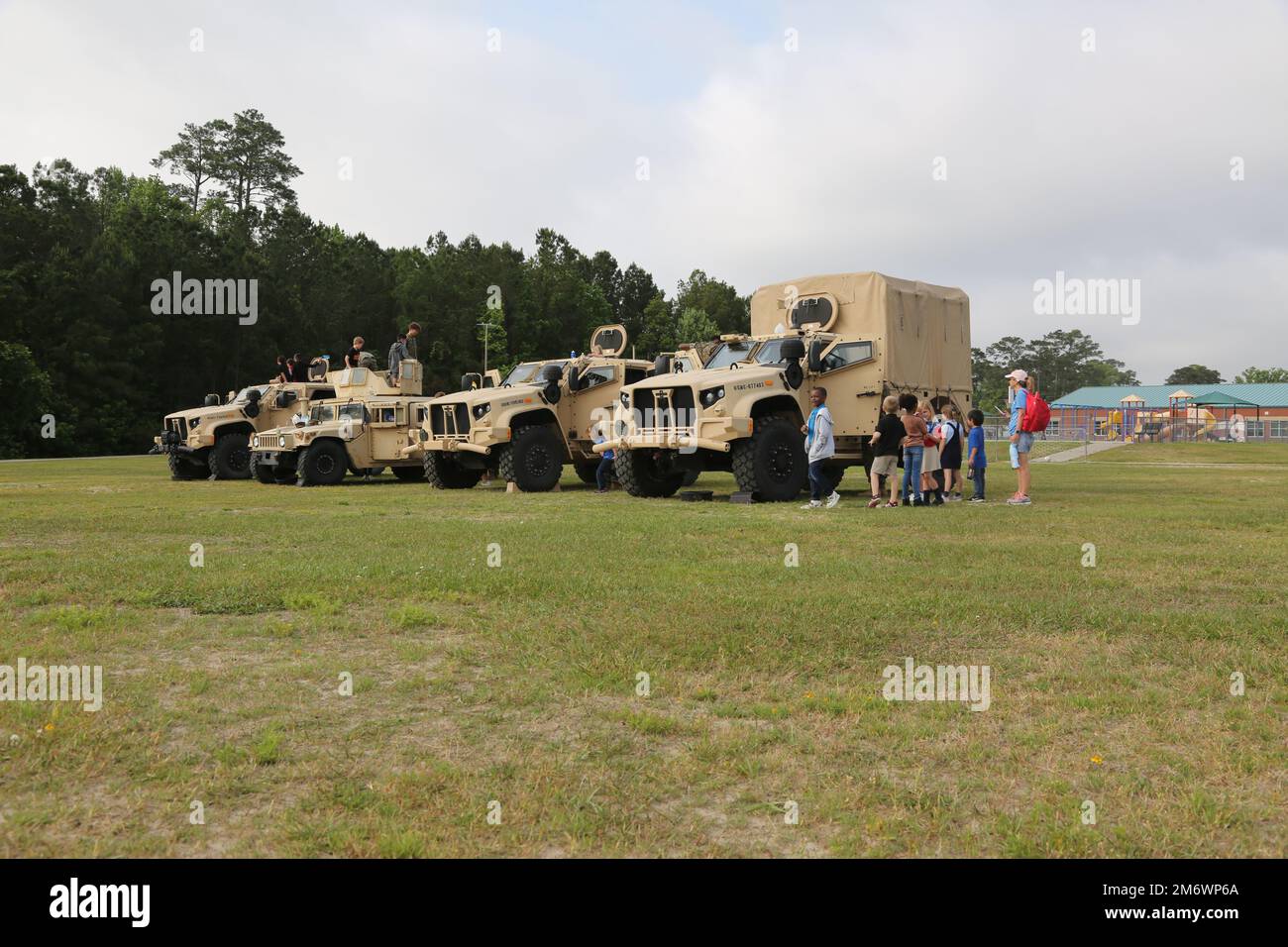 Students with Johnson Primary School attend a career day event in honor ...