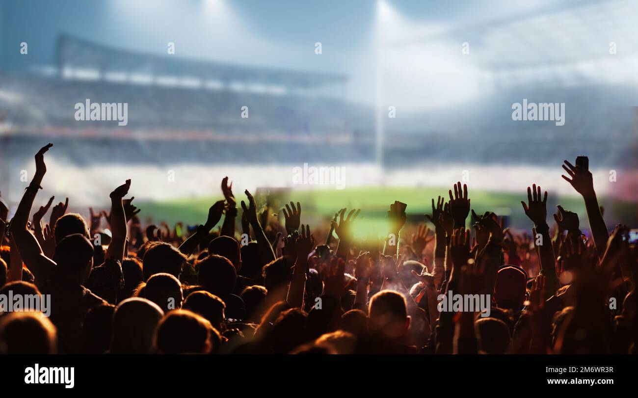Football stadium fans goal hi-res stock photography and images - Alamy