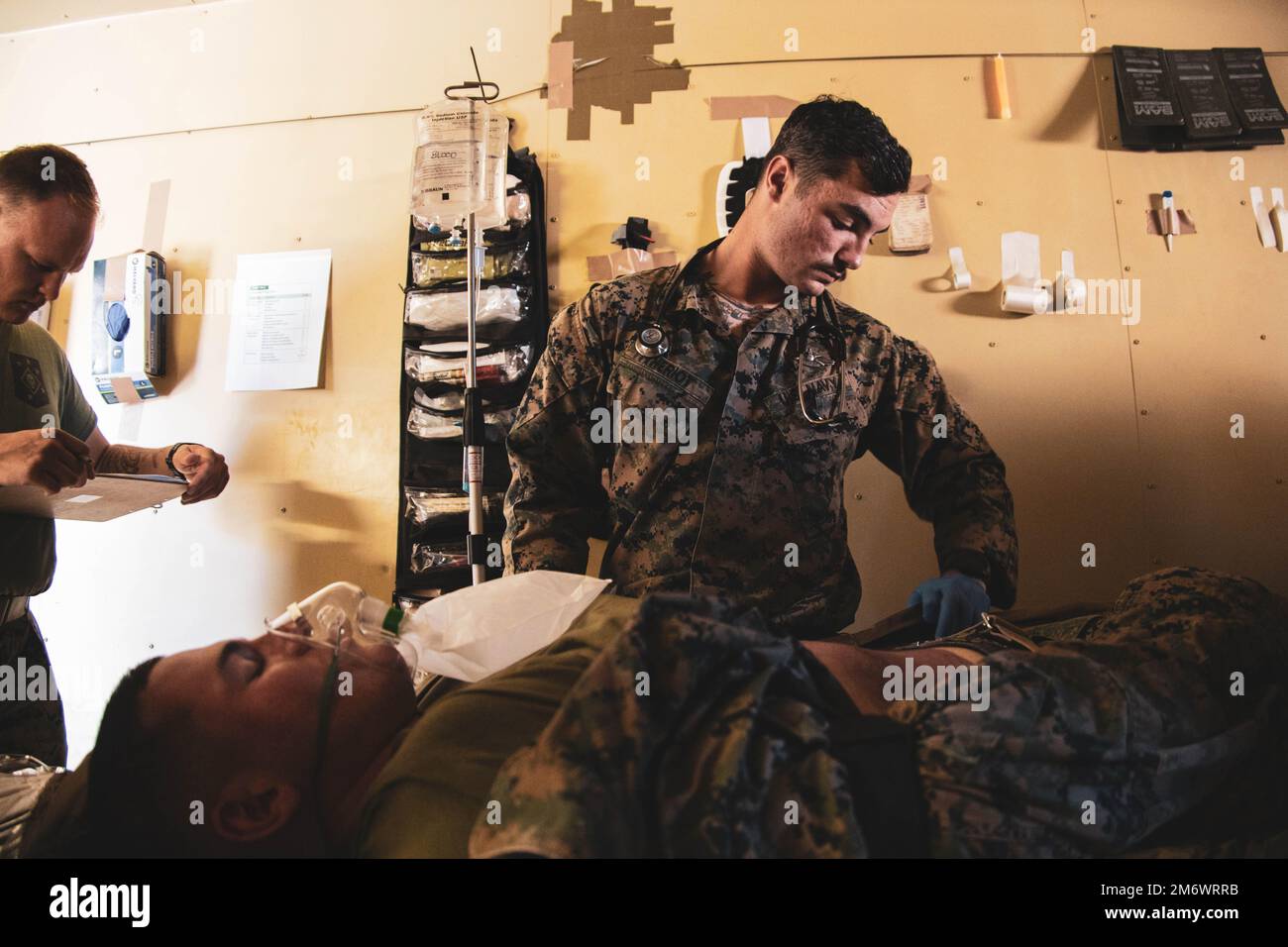 U.S. Navy hospital corpsmen with I Marine Expeditionary Force begin ...