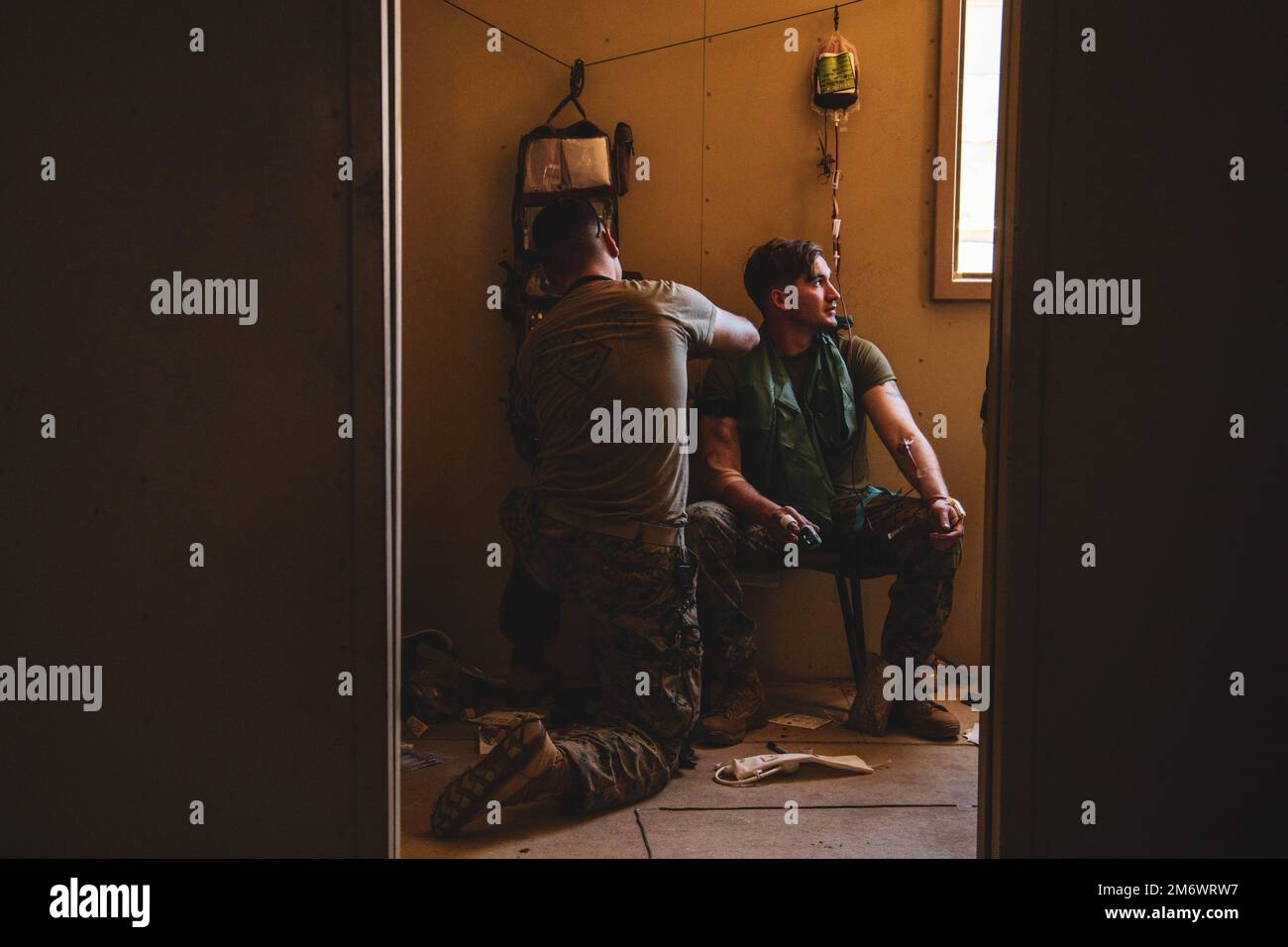 U.S. Navy Seaman Apprentice John Slack, a corpsman with 2nd Battalion ...