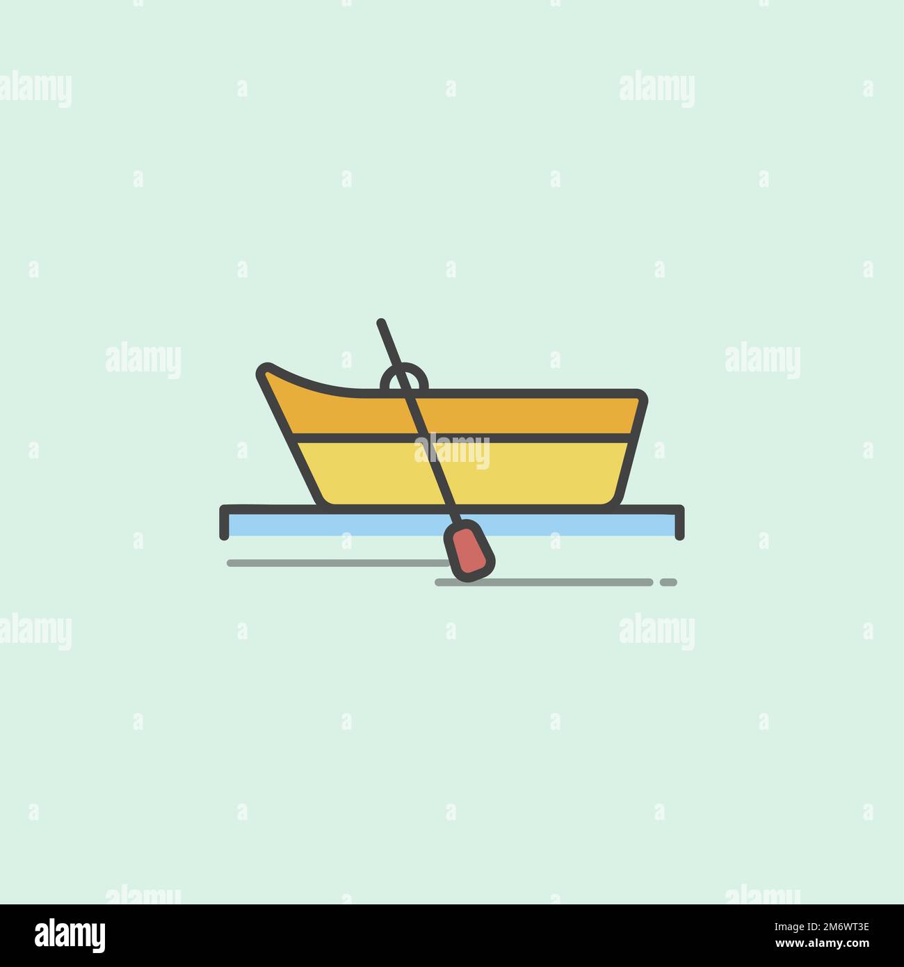 A row boat Stock Vector Images - Alamy